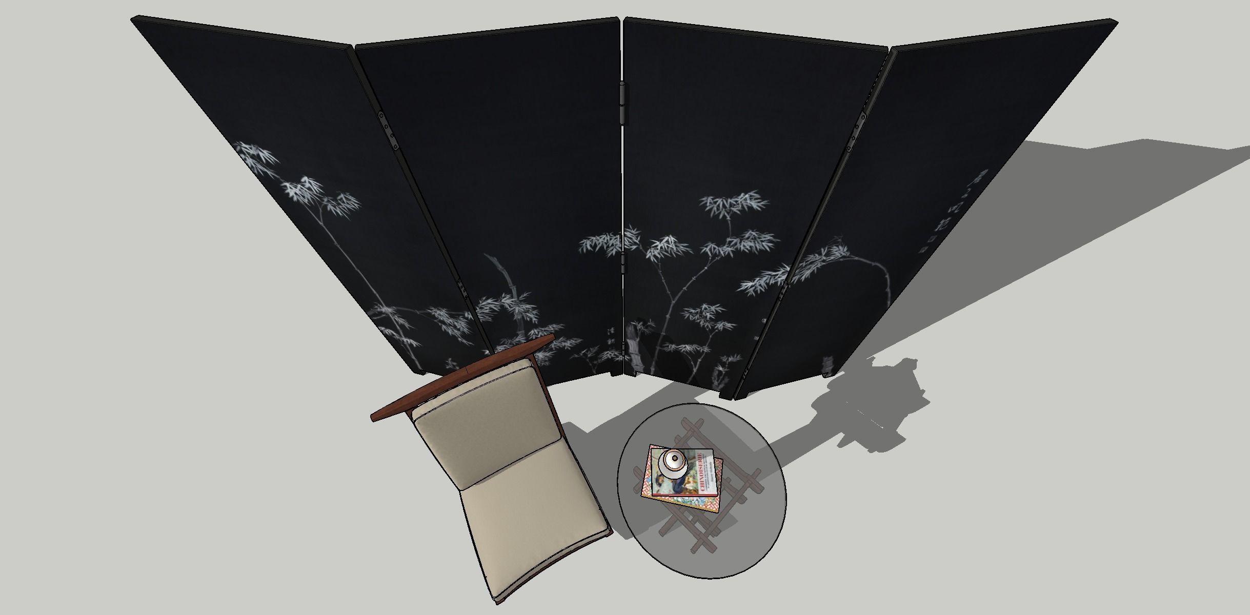 3D model DOUGONG READING ARMCHAIR VR / AR / low-poly | CGTrader