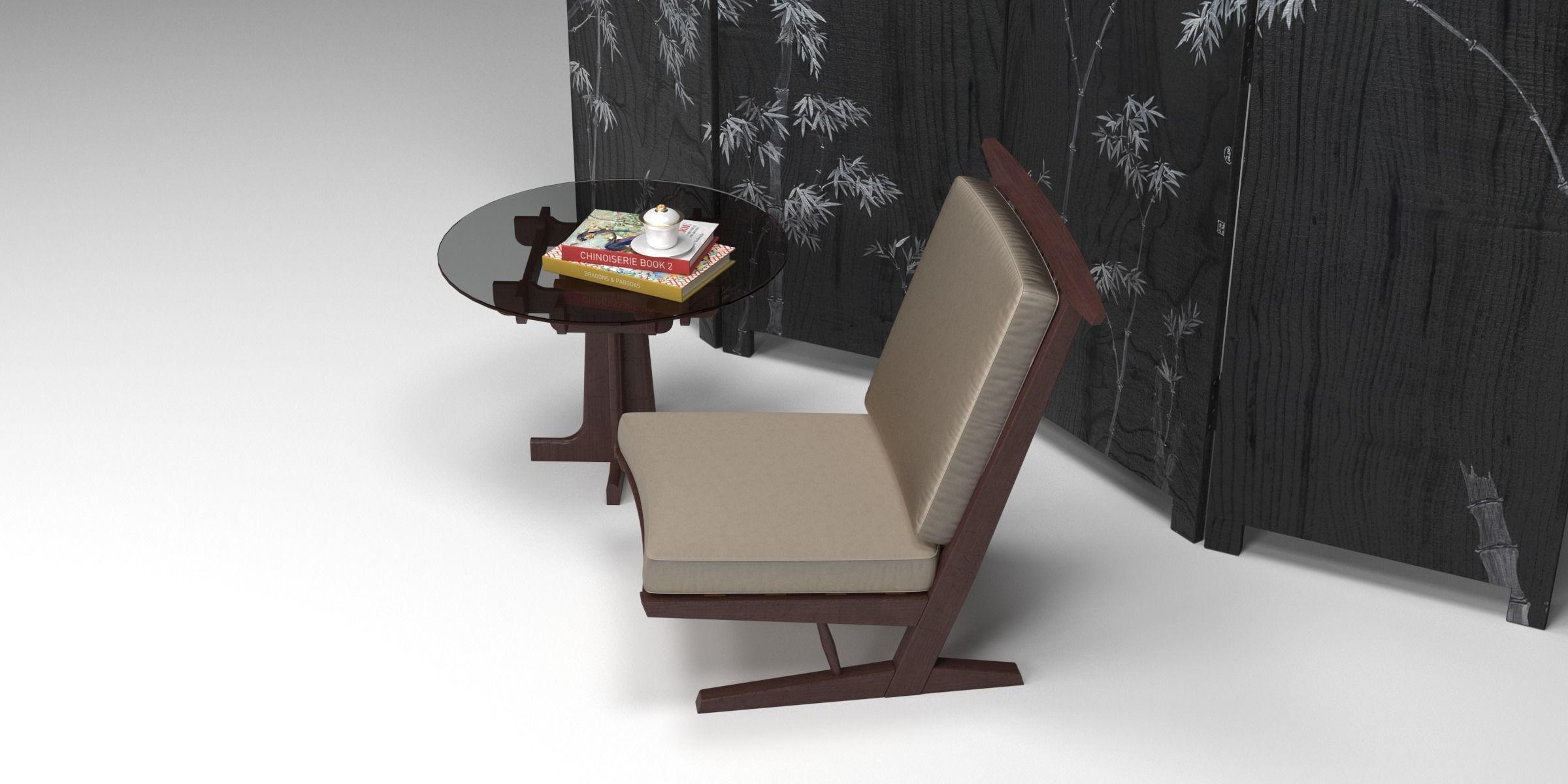 3D model DOUGONG READING ARMCHAIR VR / AR / low-poly | CGTrader