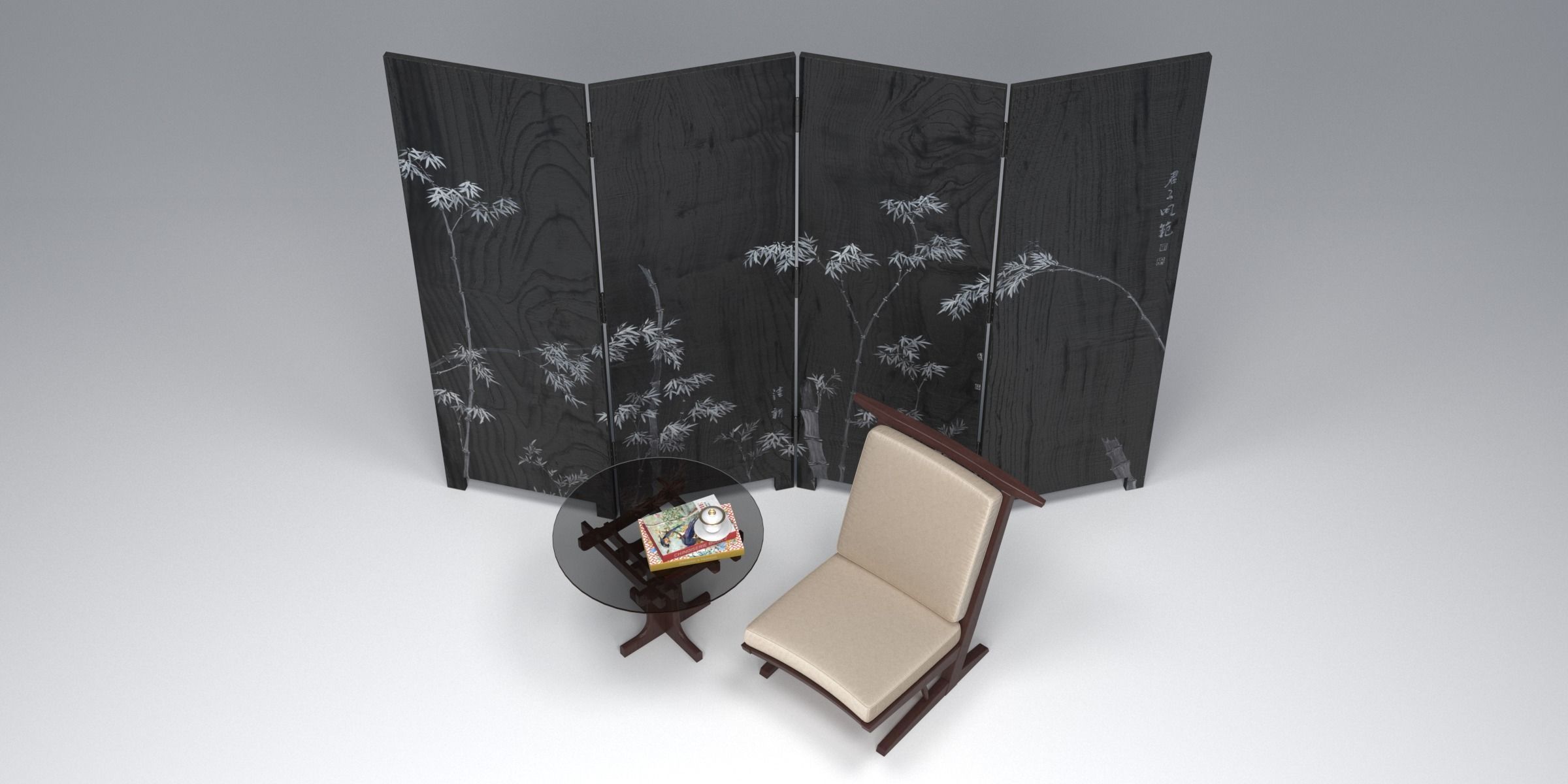 3D model DOUGONG READING ARMCHAIR VR / AR / low-poly | CGTrader