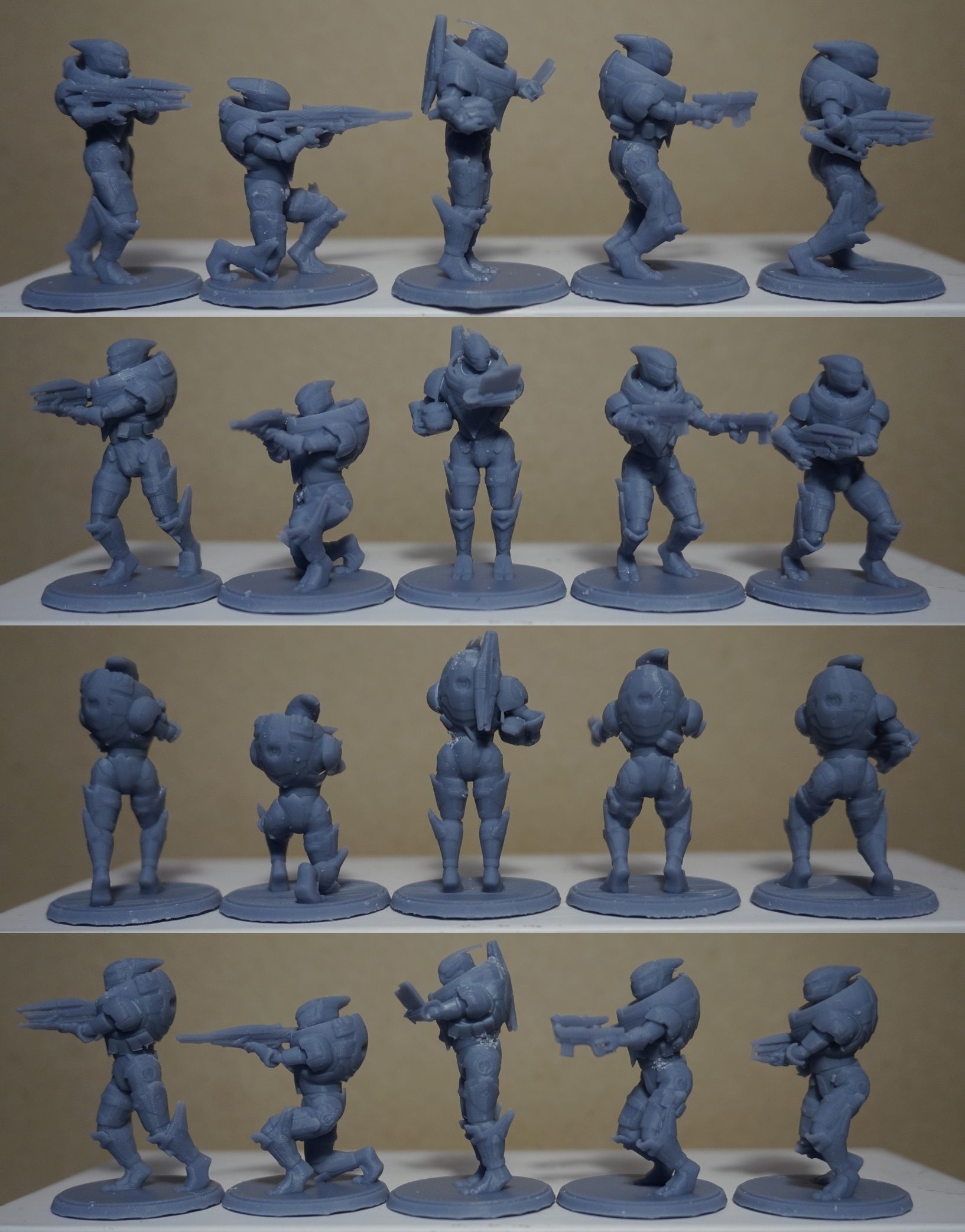 Mass Effect Turian Army Squad Miniature Pack for Tabletop games 3D ...