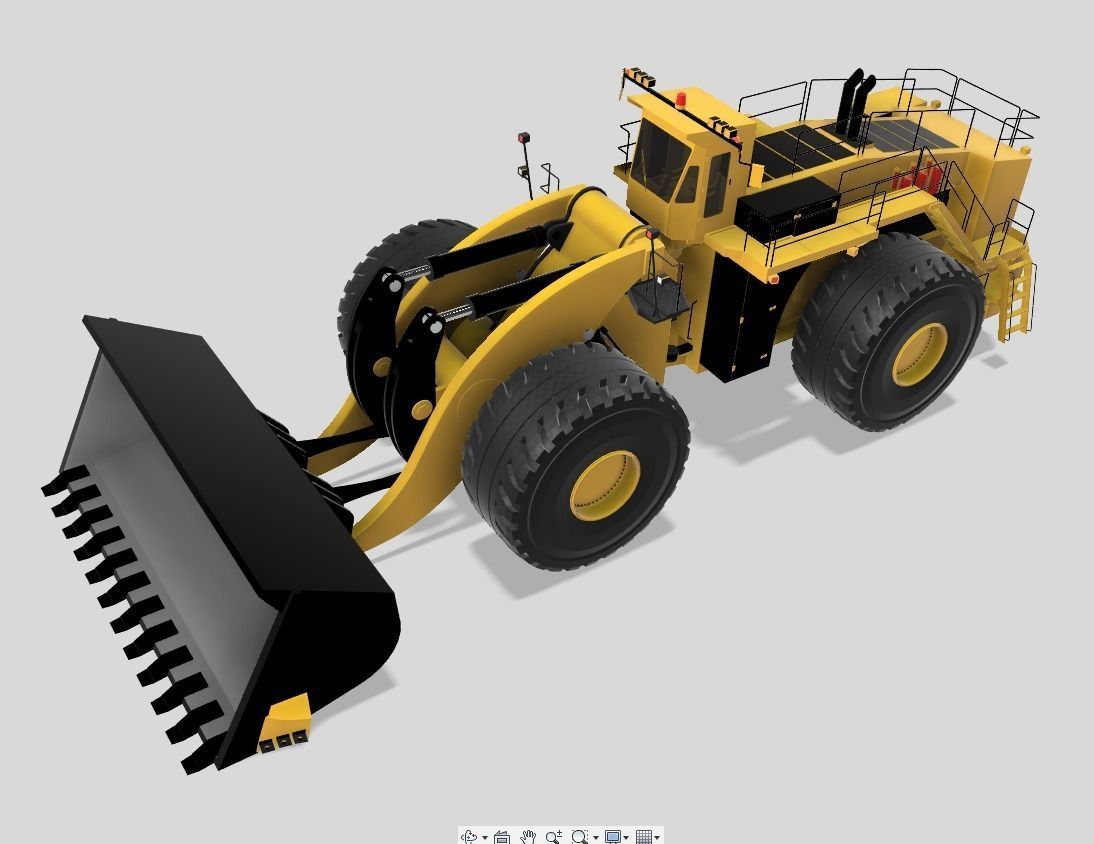 Letourneau l2350 komatsu we2350 wheel loader 1 3D model | CGTrader