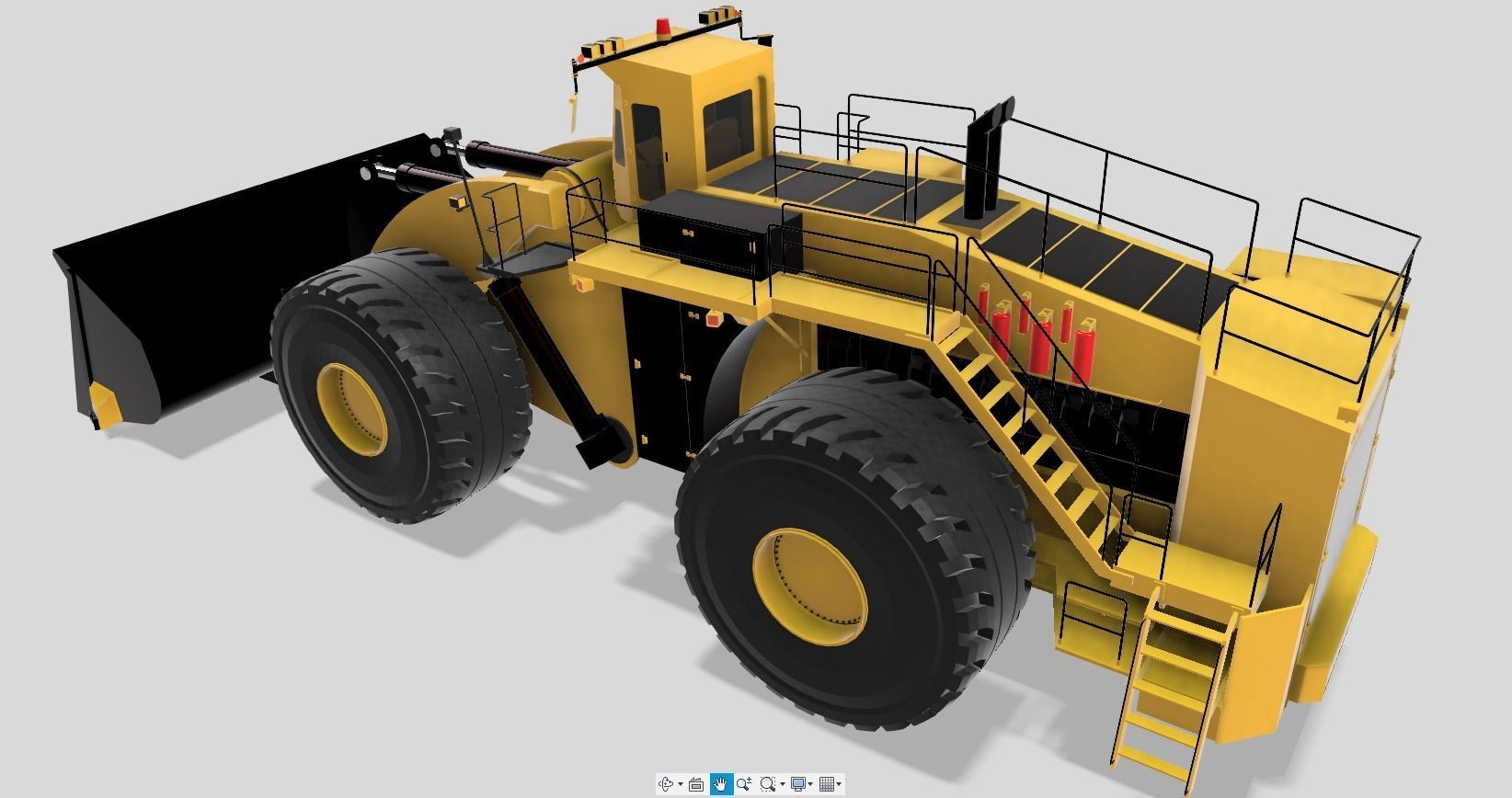 Letourneau l2350 komatsu we2350 wheel loader 1 3D model | CGTrader