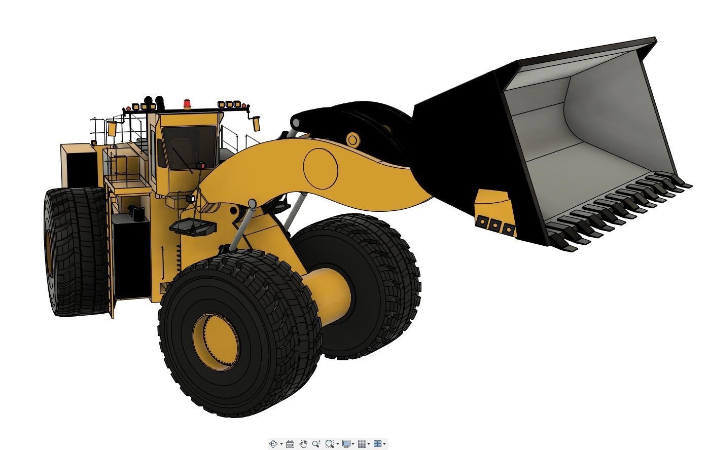 Letourneau l2350 komatsu we2350 wheel loader 1 3D model | CGTrader