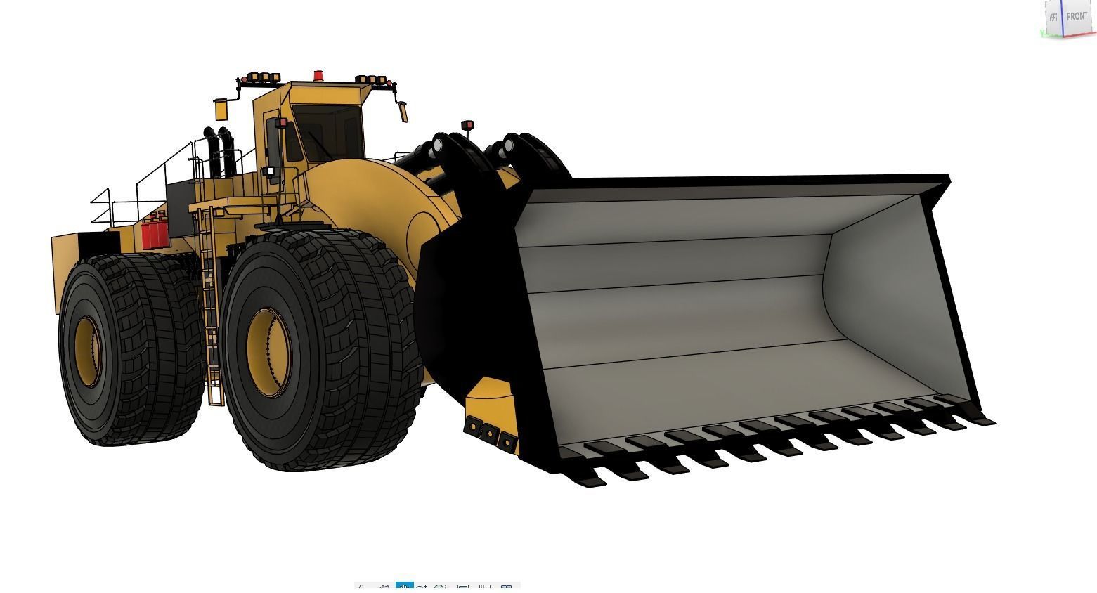 Letourneau l2350 komatsu we2350 wheel loader 1 3D model | CGTrader