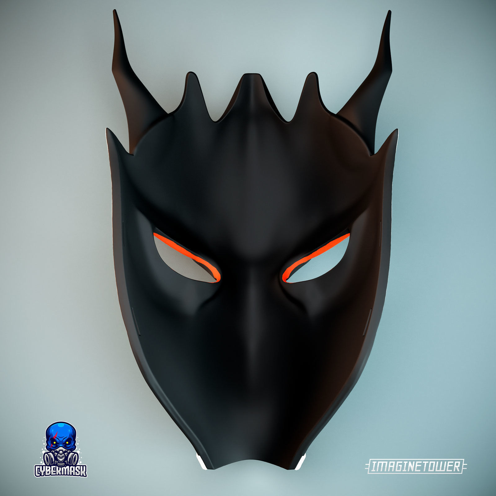 Japanese Kabuki Theatre Cosplay Mask 3D model 3D printable | CGTrader