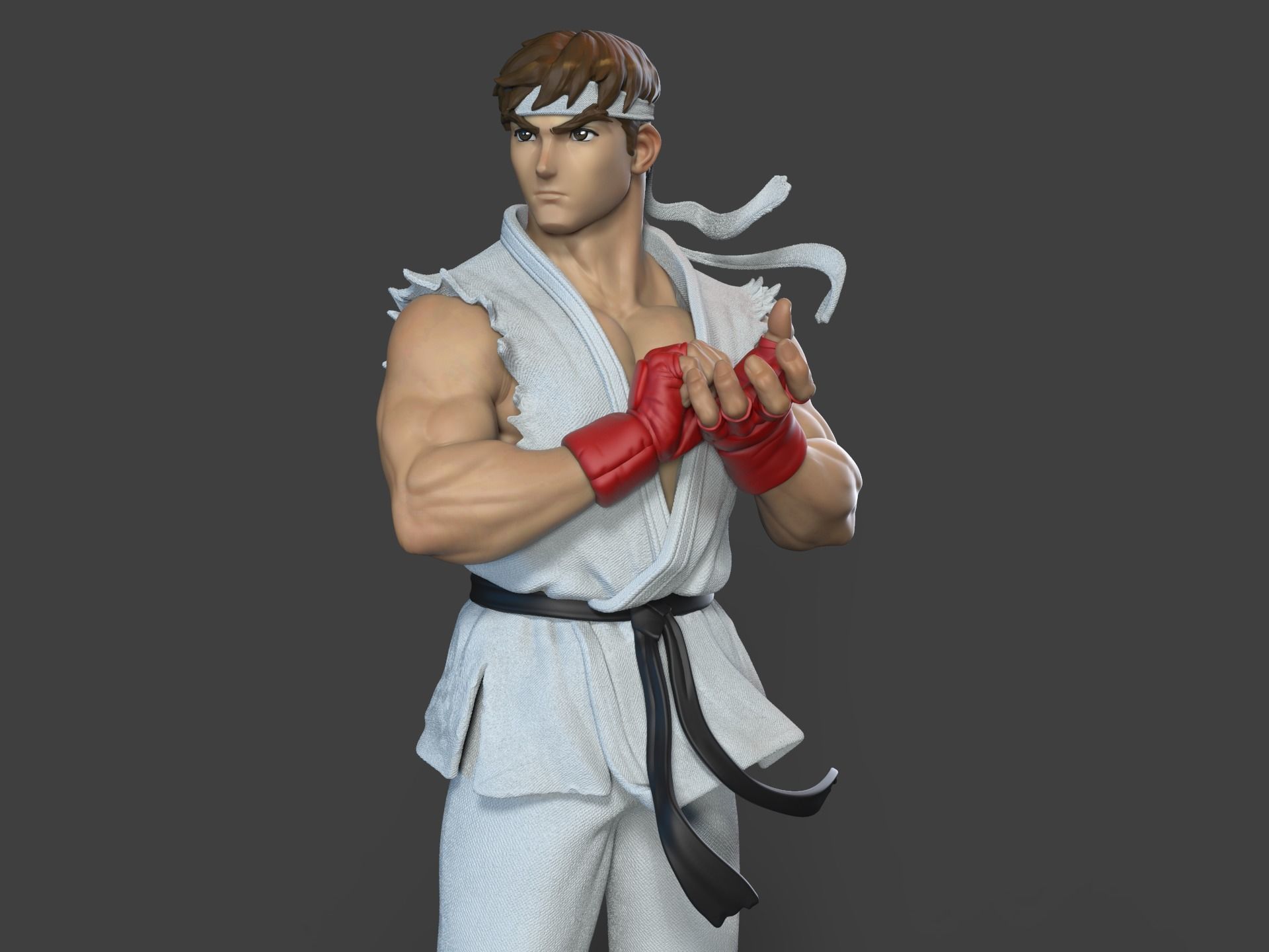 Ryu Street Fighter Alpha 3D model 3D printable | CGTrader