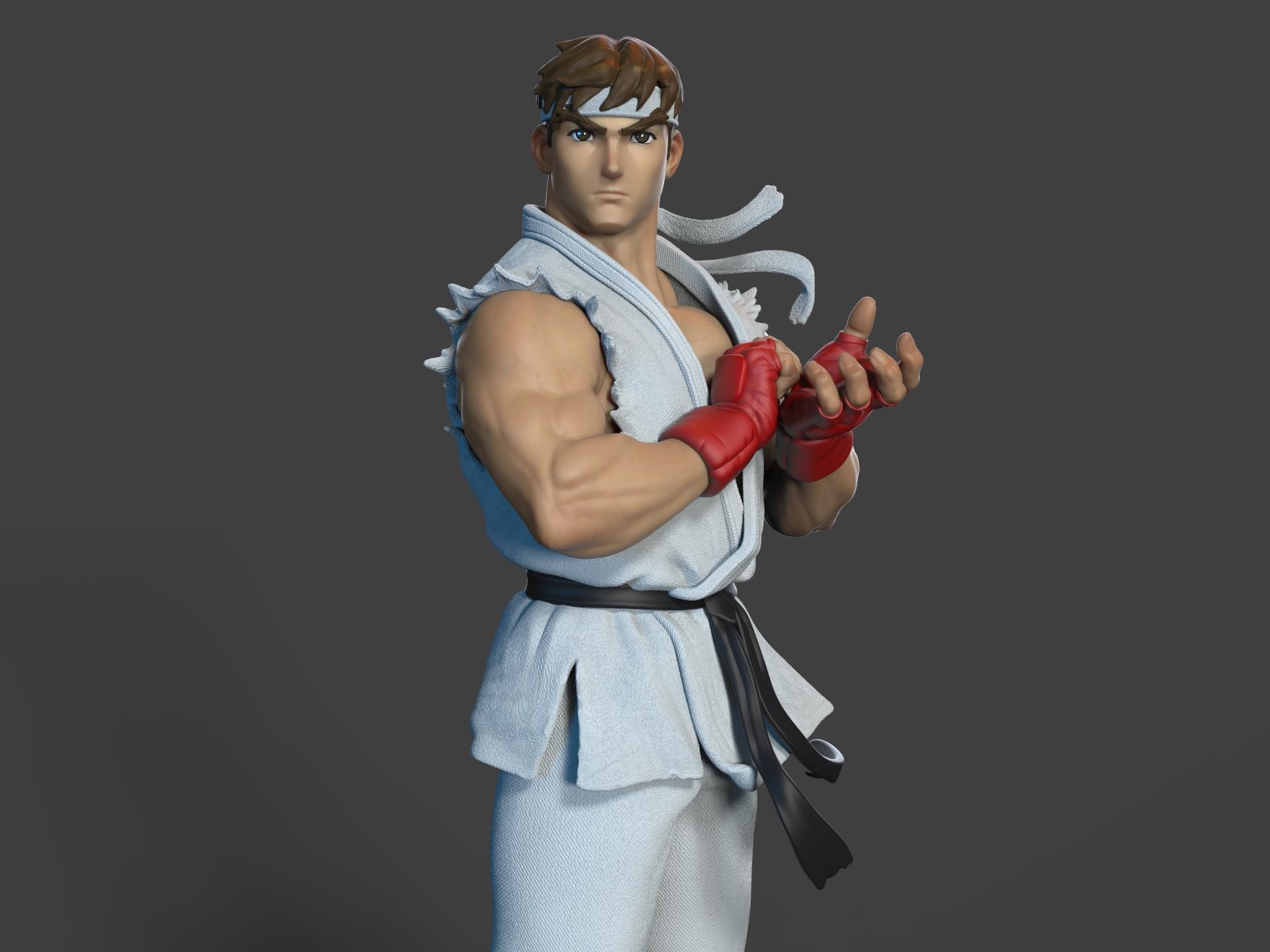 Ryu Street Fighter Alpha 3D model 3D printable | CGTrader