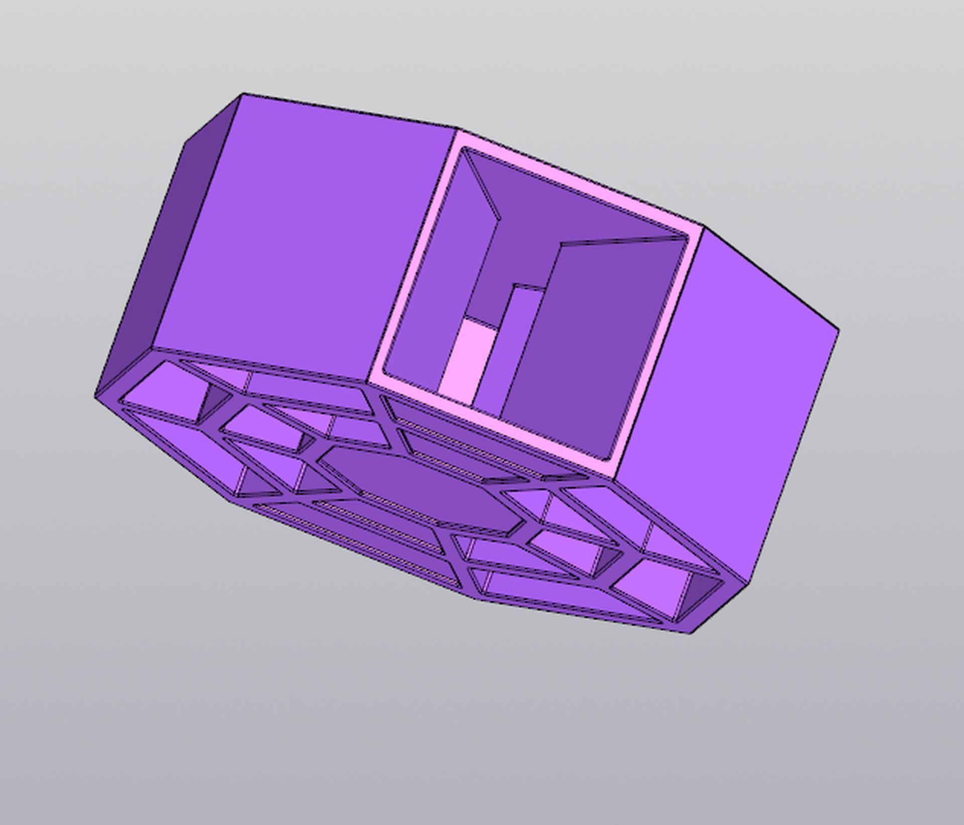 Octagon Decorative Vase 3D model 3D printable | CGTrader
