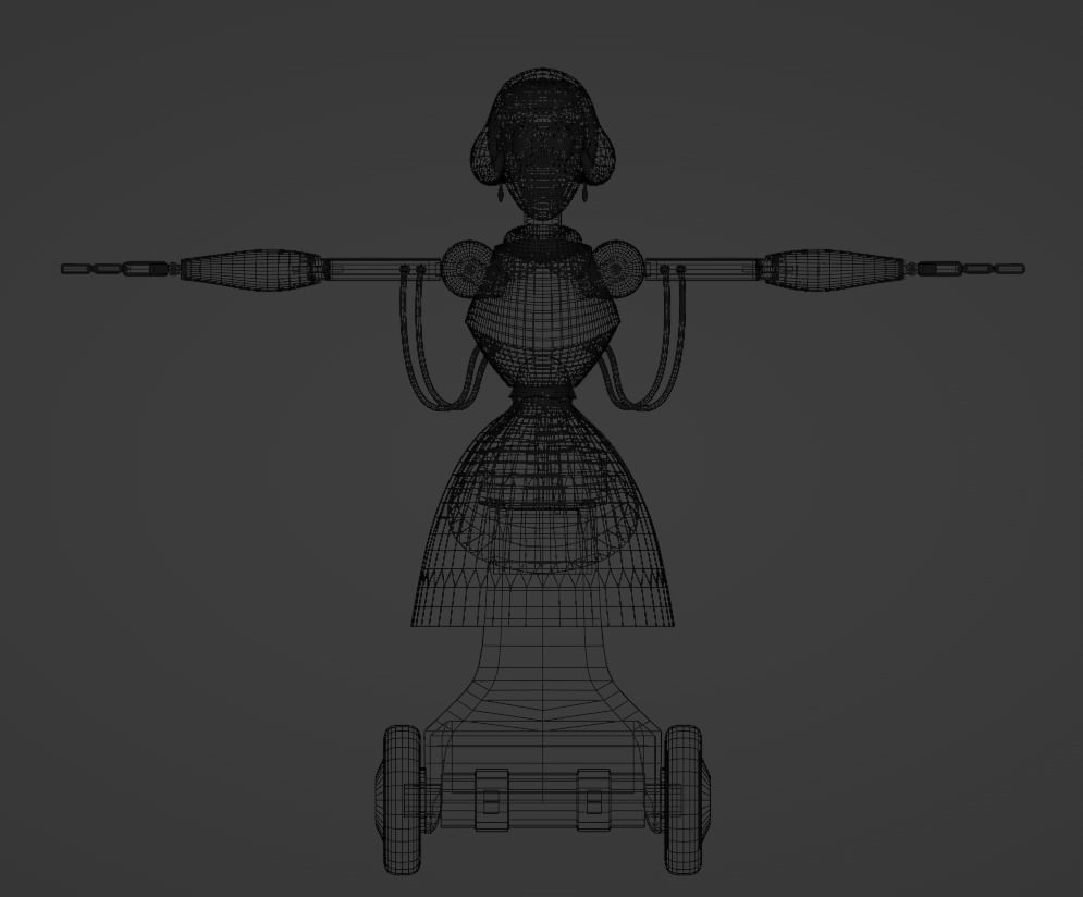 3D model Nanny Bot--FNAF Security Breach VR / AR / low-poly | CGTrader