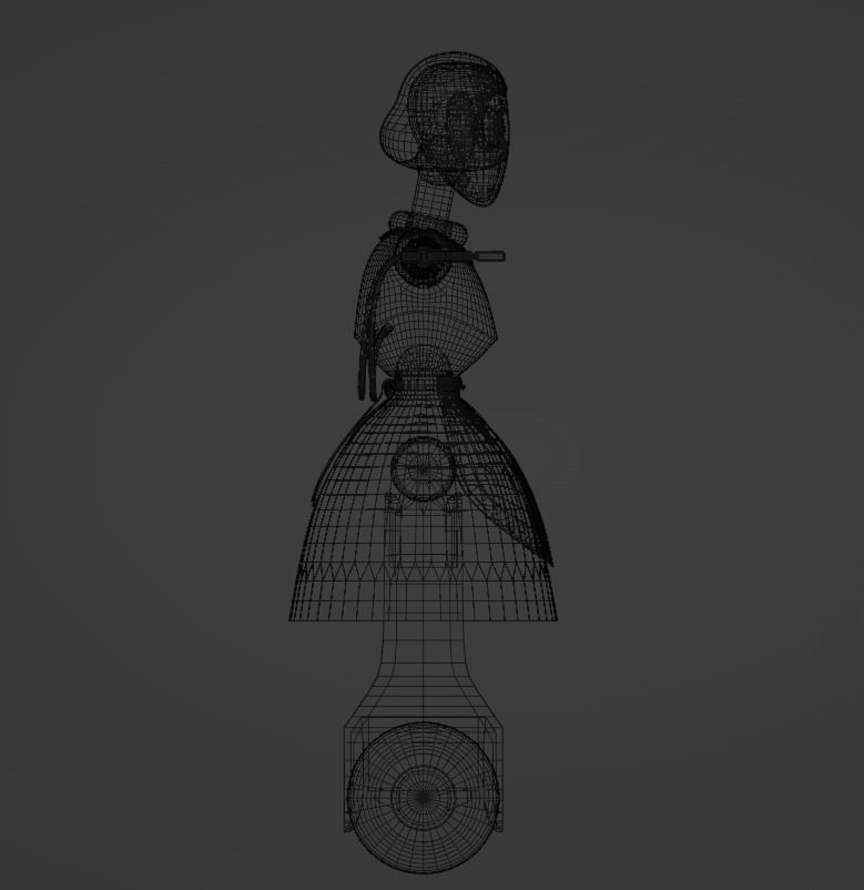 3D model Nanny Bot--FNAF Security Breach VR / AR / low-poly | CGTrader
