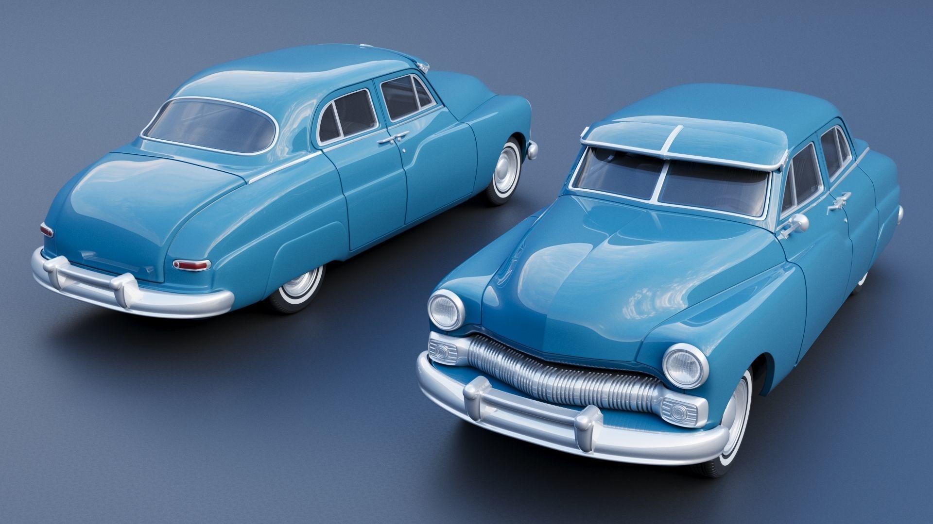Mercury Eight 4Door 1950 3D model 3D printable | CGTrader