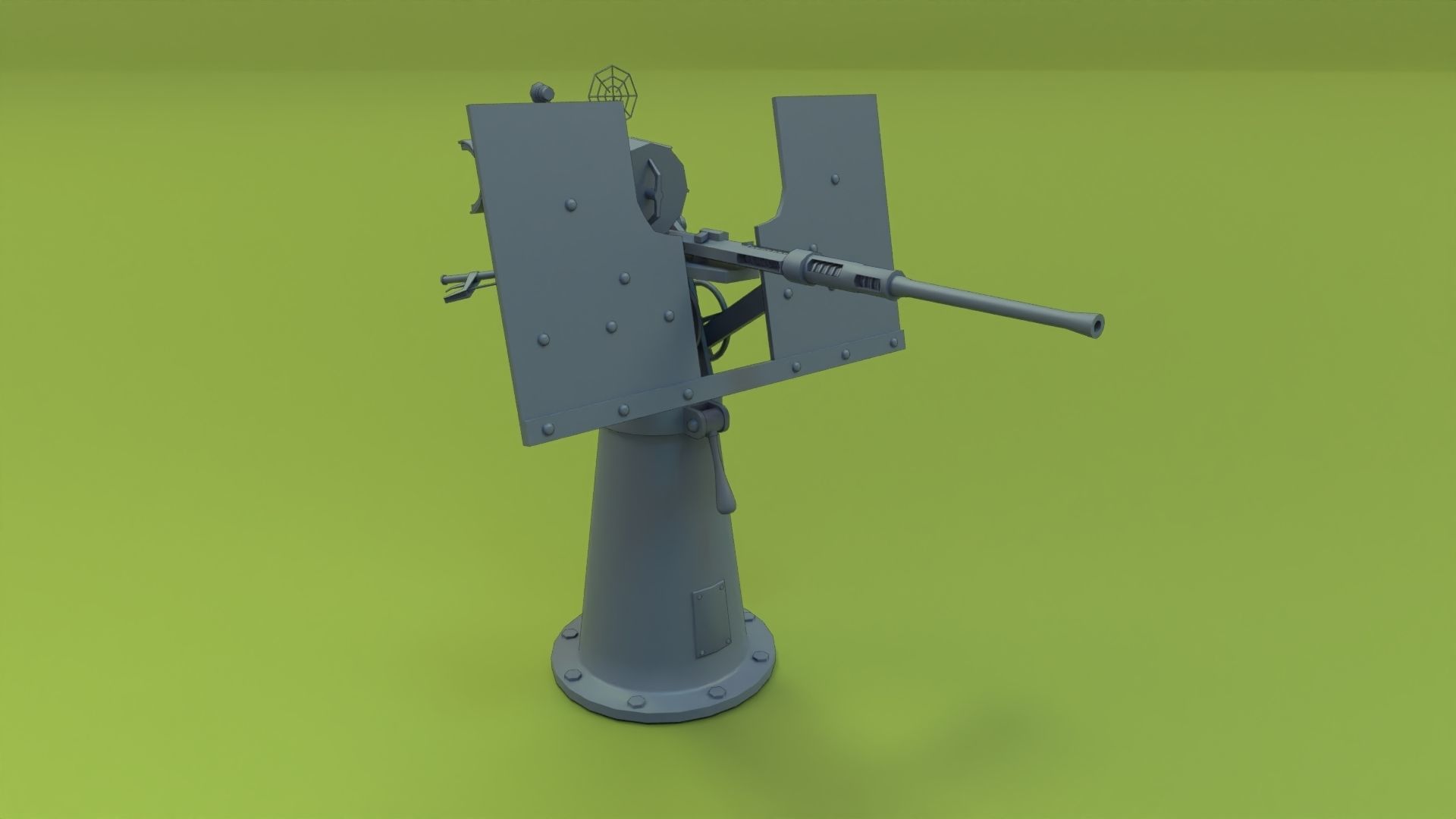3D model Oerlikon 20mm AA gun VR / AR / low-poly | CGTrader
