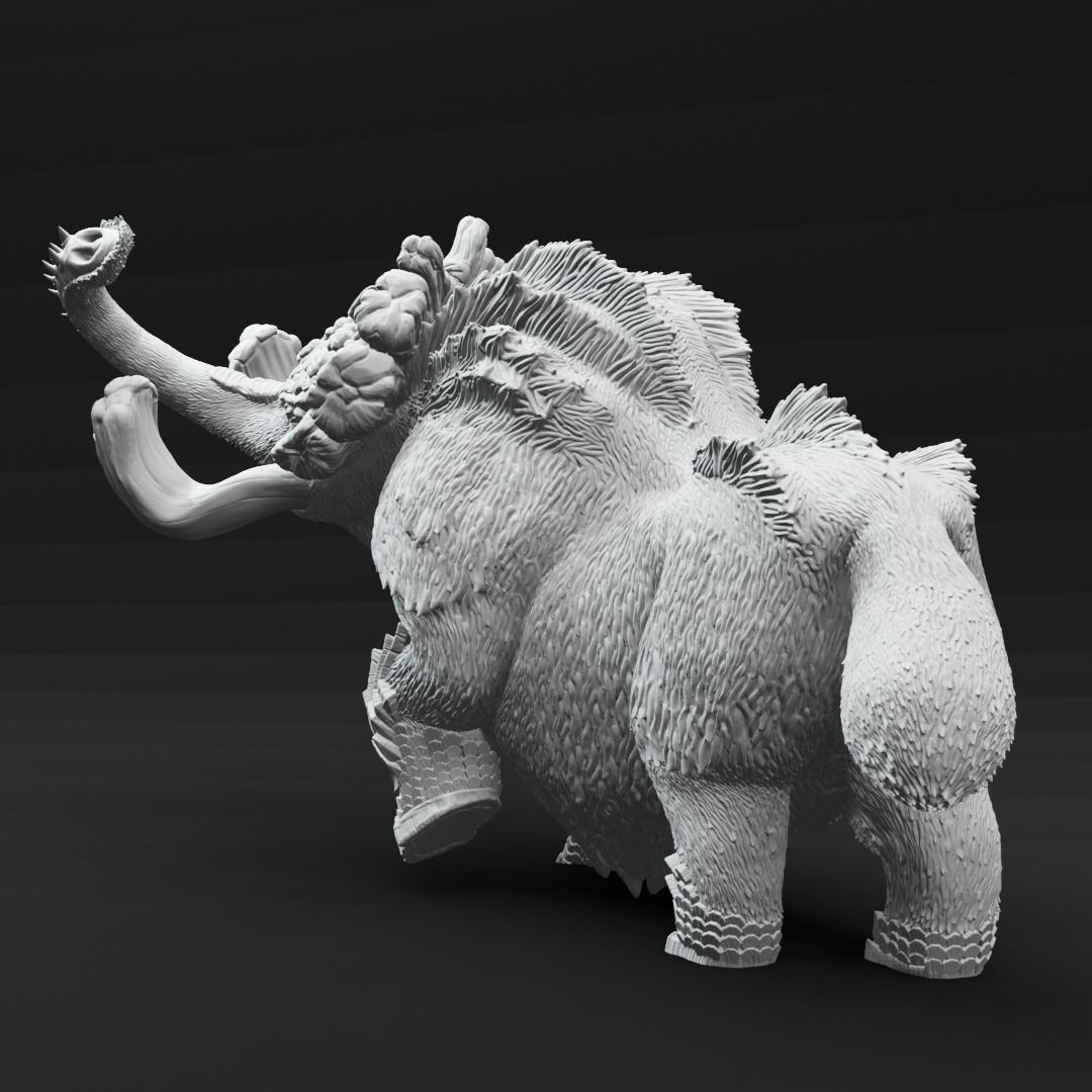 Gammoth Monster Hunter Fan Art 3D Print Model 3D model 3D printable ...