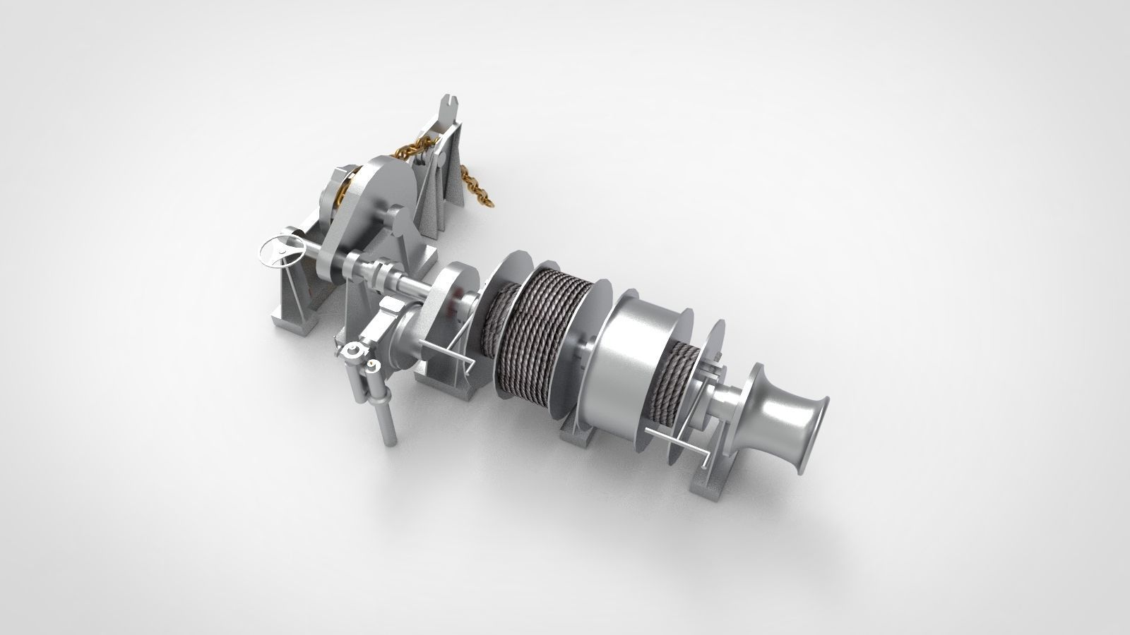 Anchor Chain windlass 3D model | CGTrader