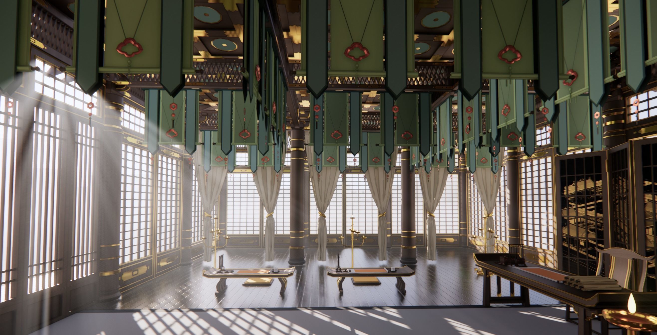 Antique Front Hall 3D model | CGTrader