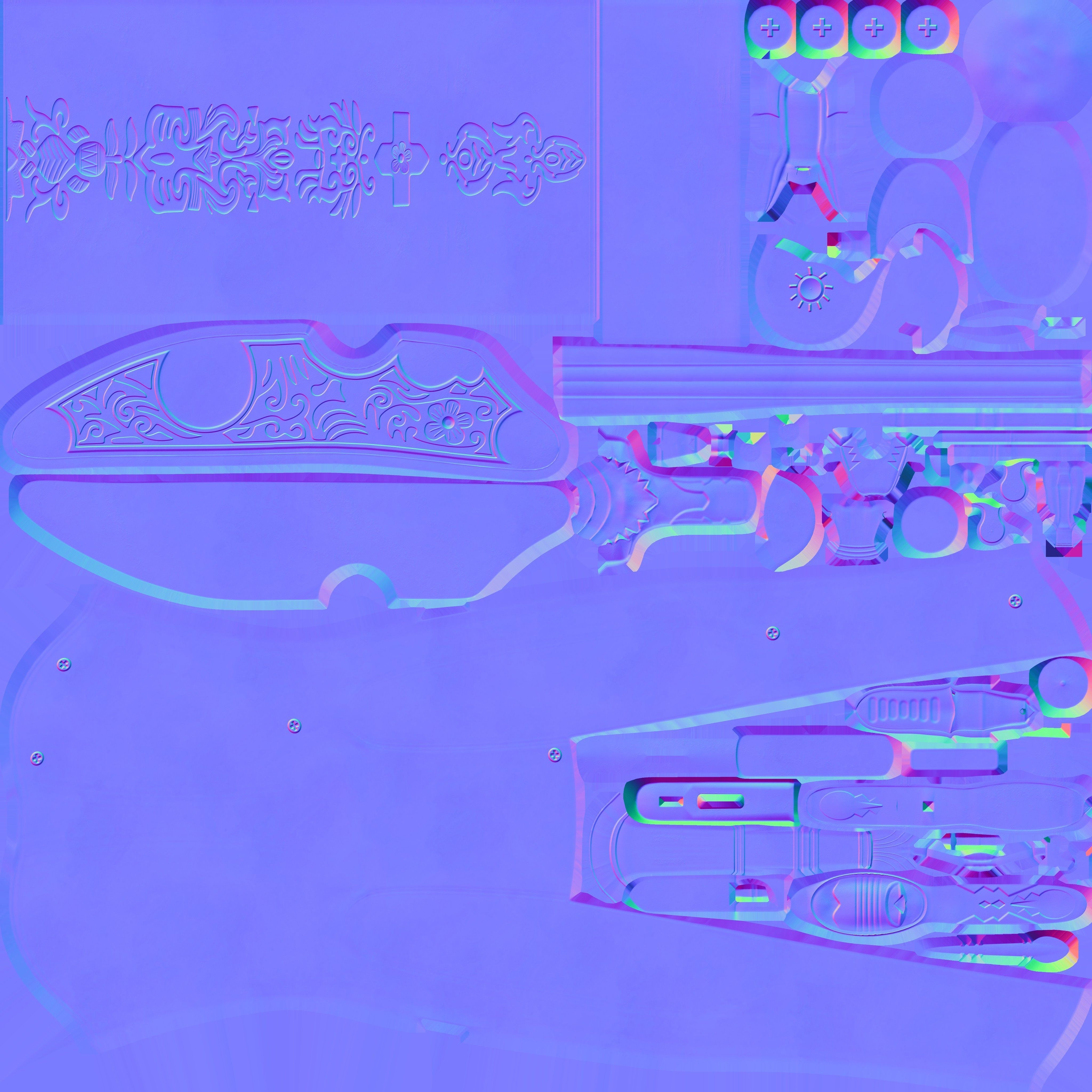 3D model Game Ready Antique Copper Gun VR / AR / low-poly | CGTrader