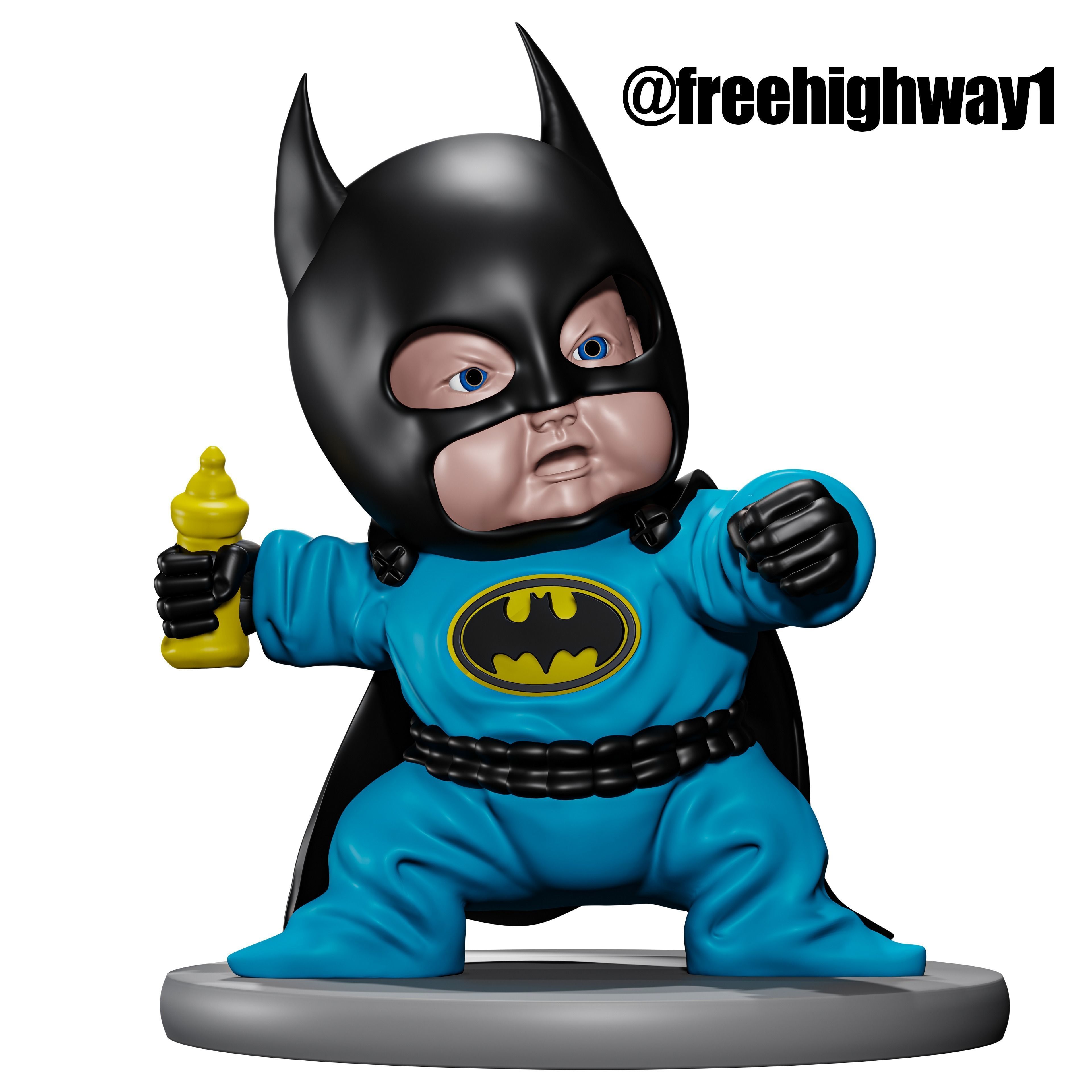 BATMAN - CHIBI - BABY 3D PRINTABLE MODEL 3D model 3D printable | CGTrader