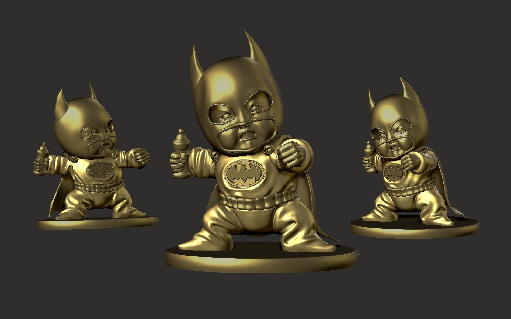 BATMAN - CHIBI - BABY 3D PRINTABLE MODEL 3D model 3D printable | CGTrader