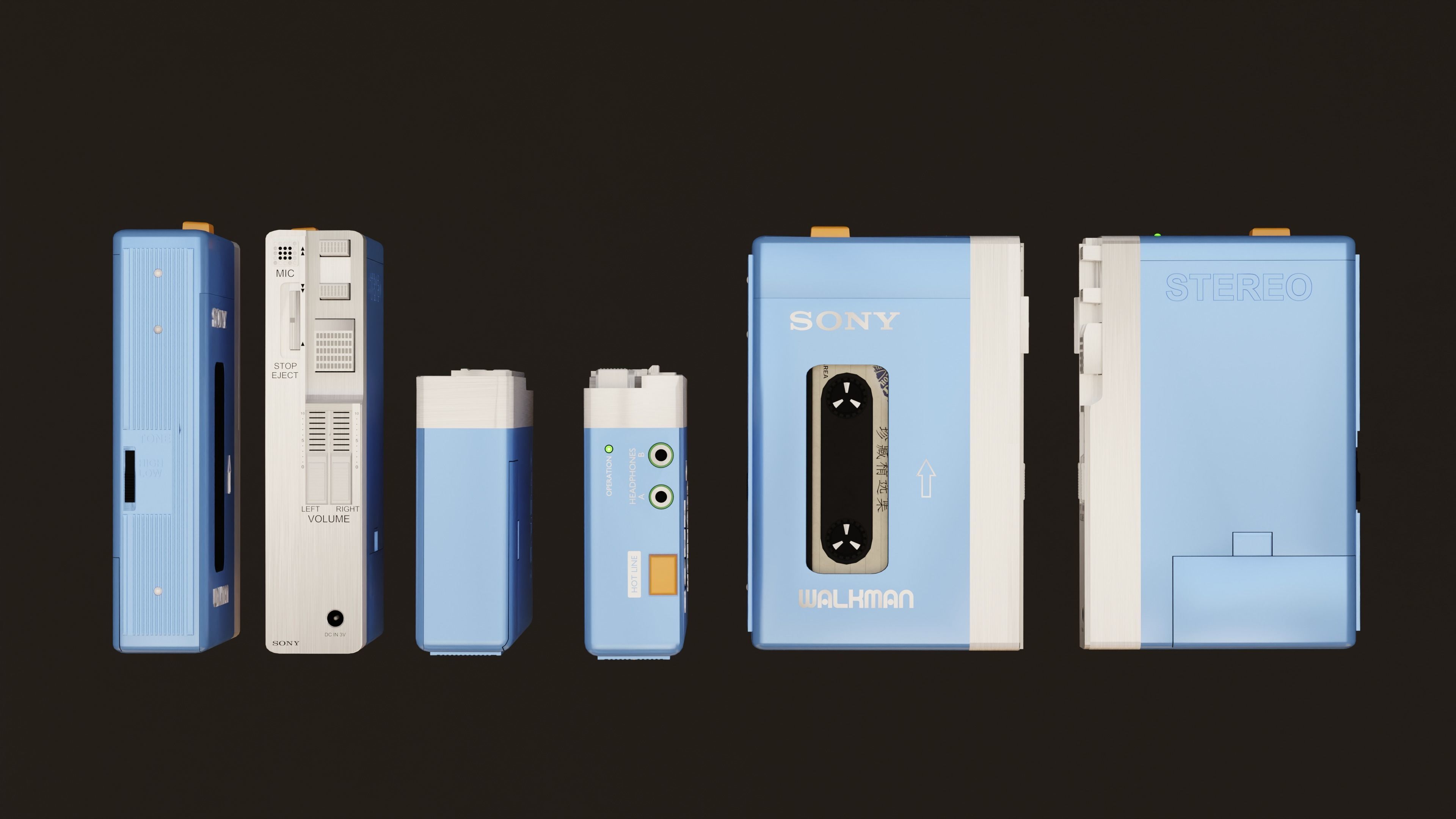 Sony Walkman TPS-L2 Guardian of the Galaxy model 3D model | CGTrader