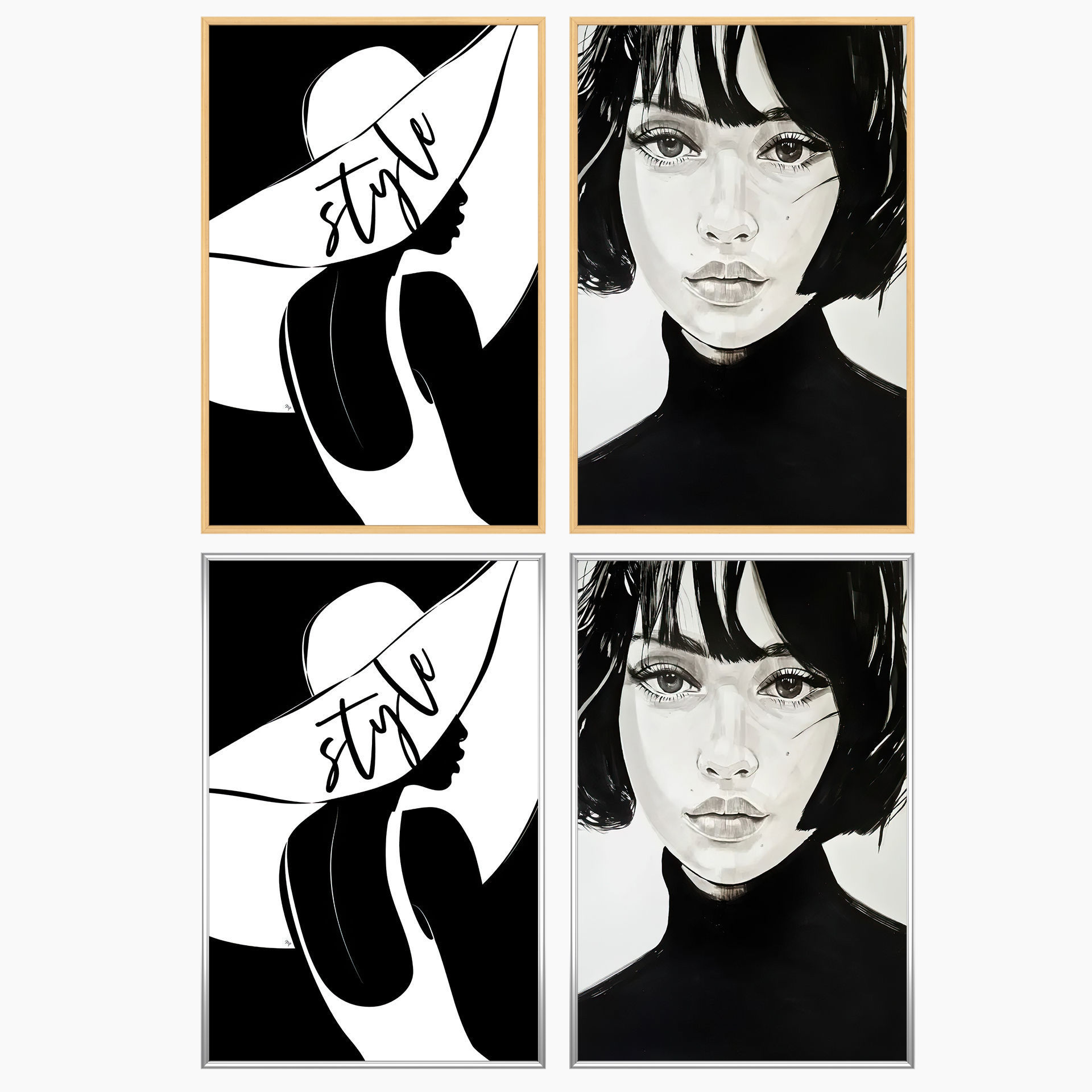 Wall Art Set 4106 3D model | CGTrader