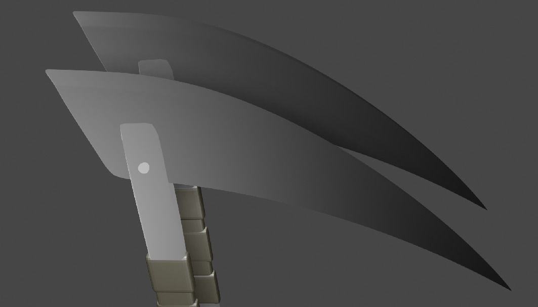 Double Sickles 3D model | CGTrader