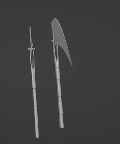 Double Sickles 3D model | CGTrader
