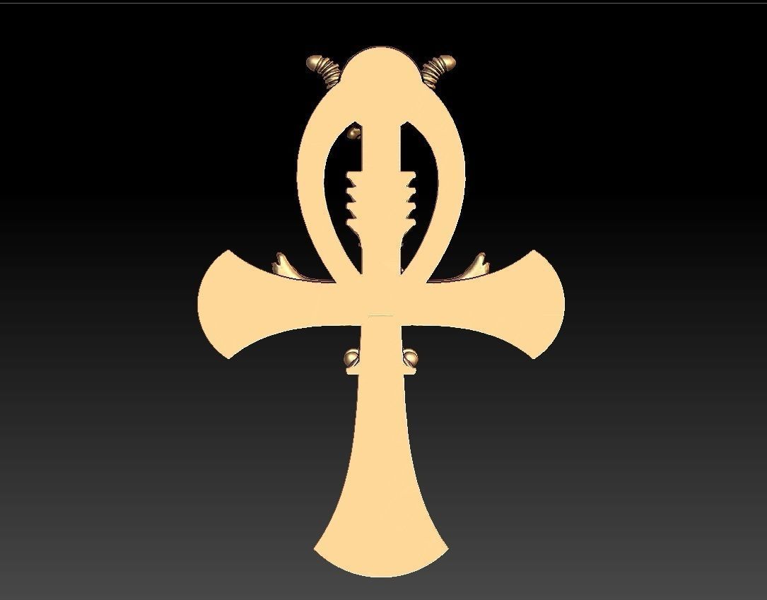Ankh cross PENDENT 3D model 3D printable | CGTrader