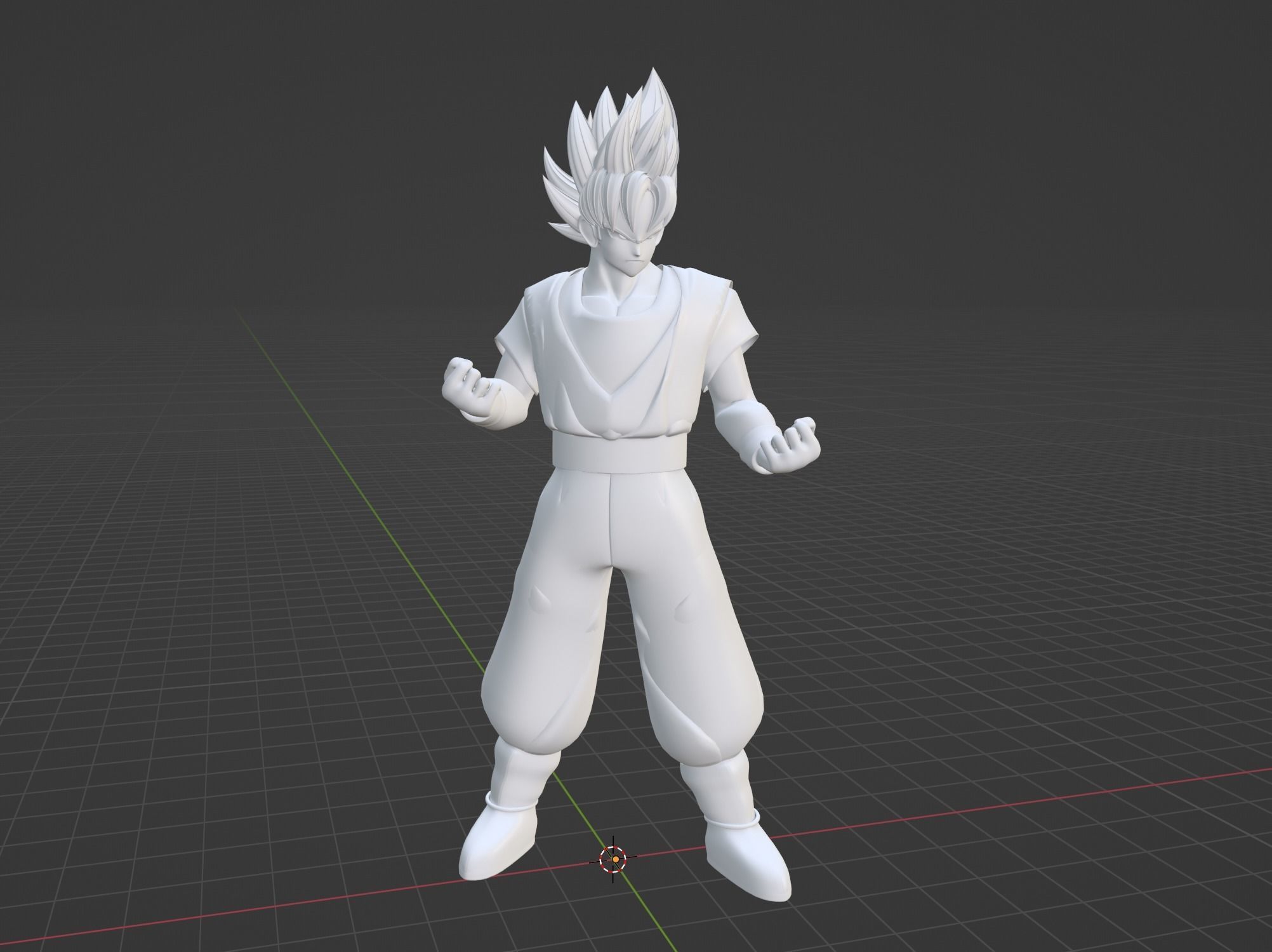 Goku Super Saiyan - Dragonball Z 3D model rigged | CGTrader