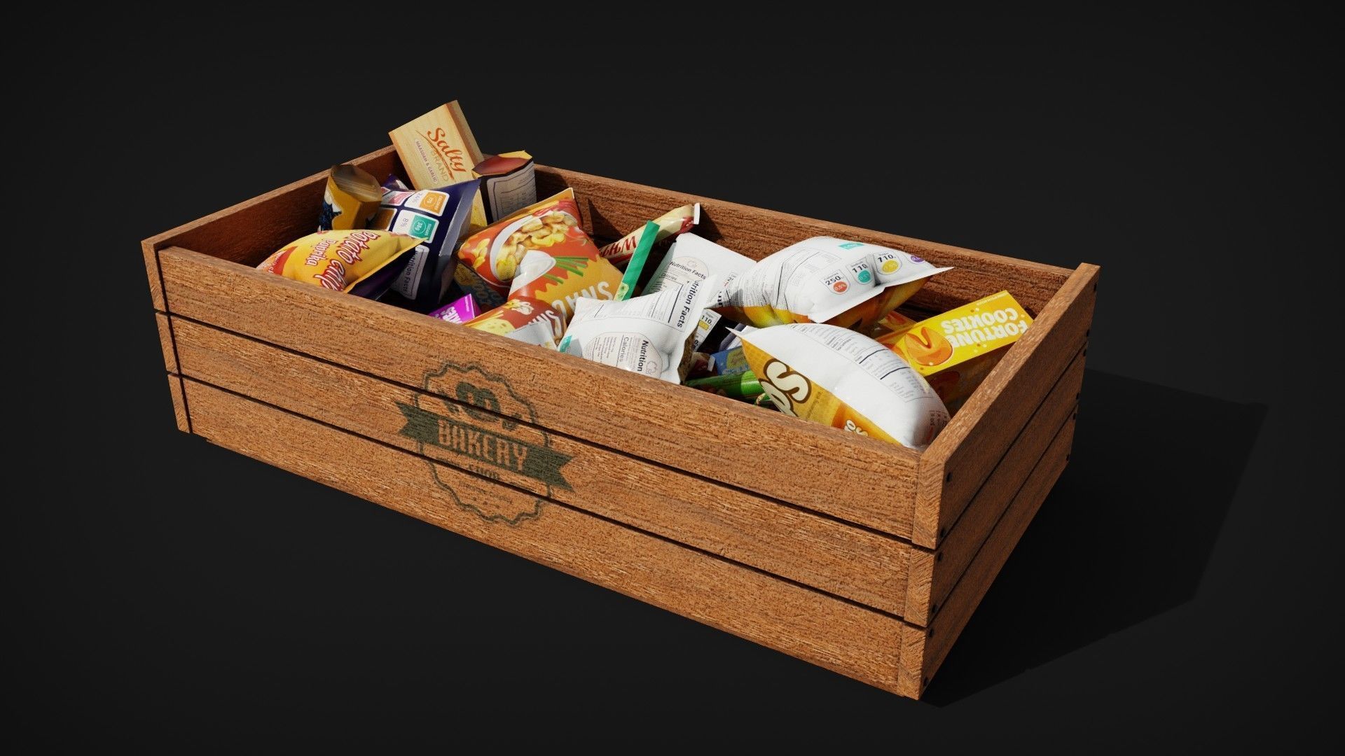 3D model Snack food packaging VR / AR / low-poly | CGTrader