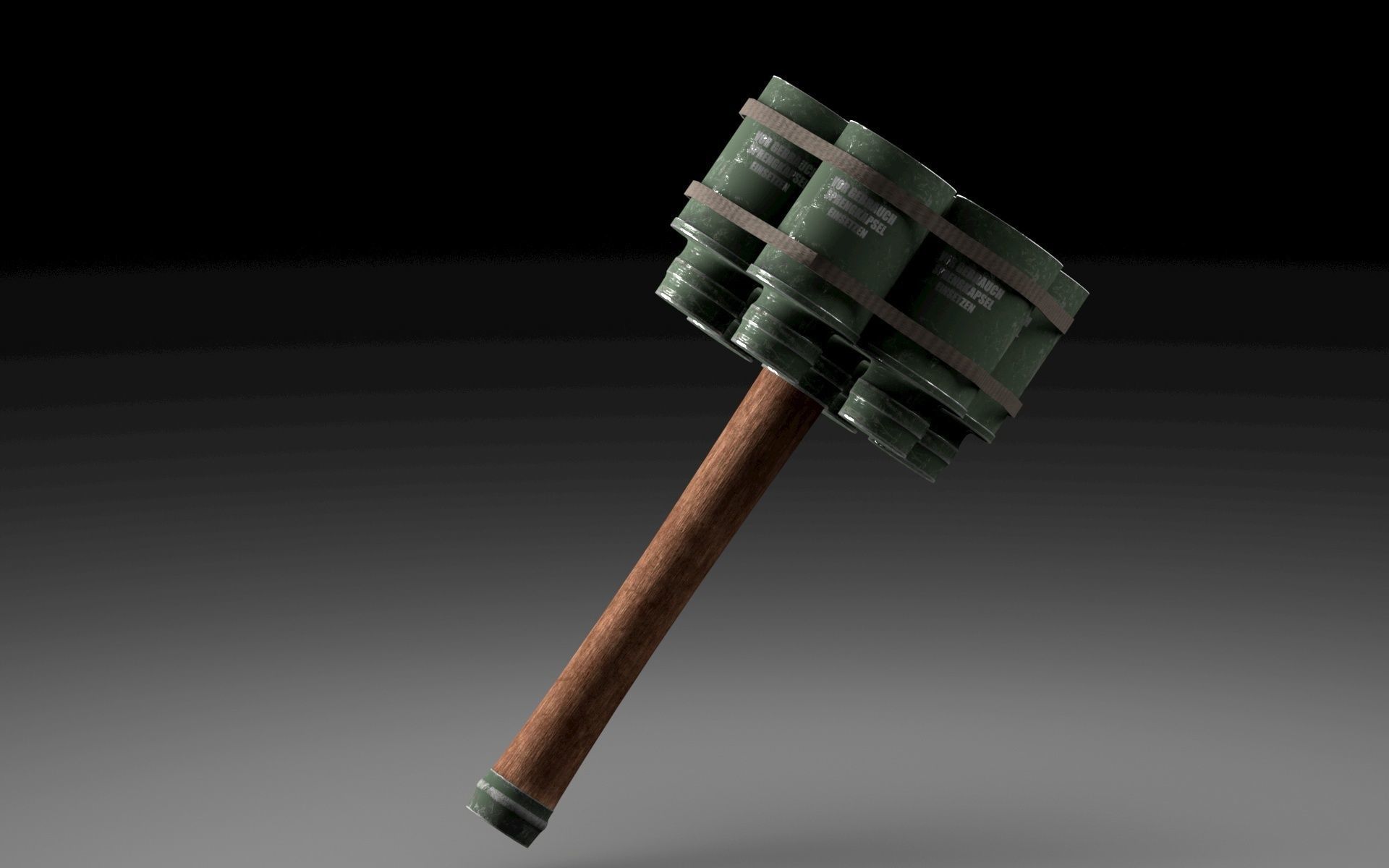 German Grenade Anti Tank 3D Model free 3D model animated rigged | CGTrader
