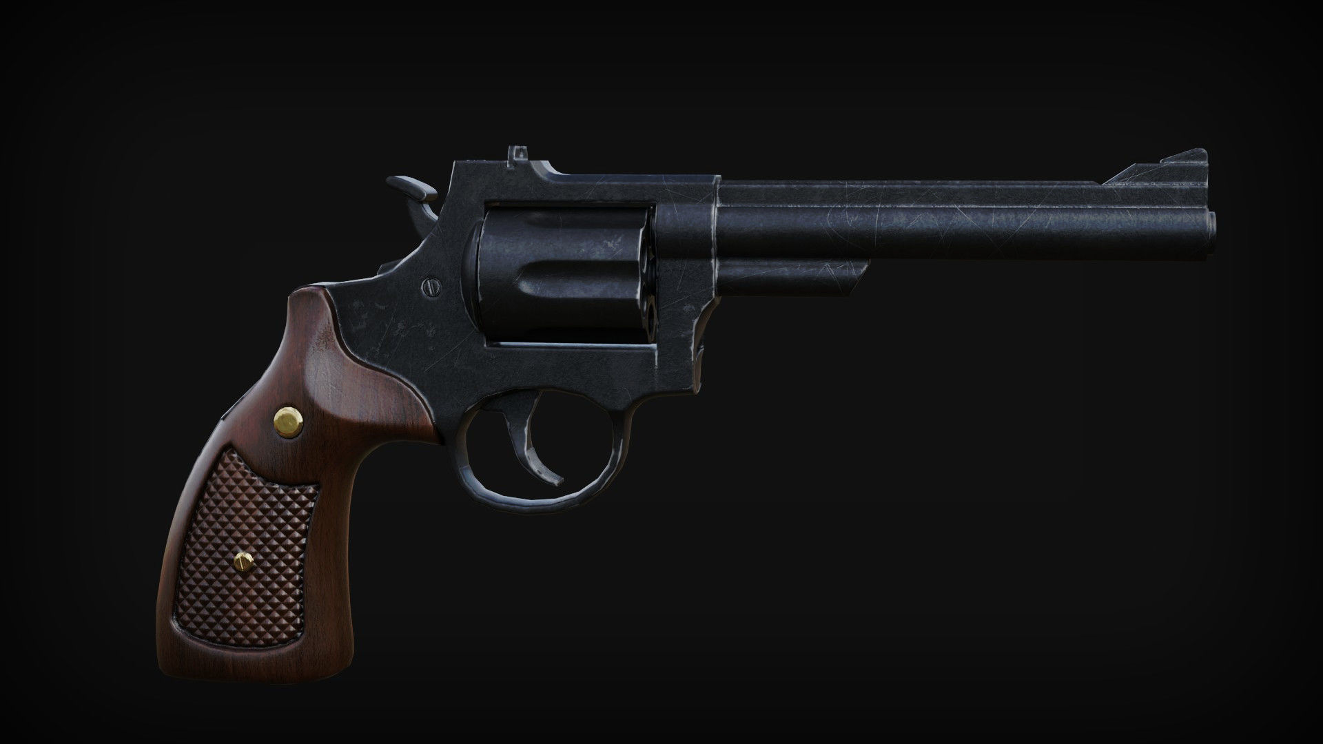 3D model Revolver Gun VR / AR / low-poly | CGTrader