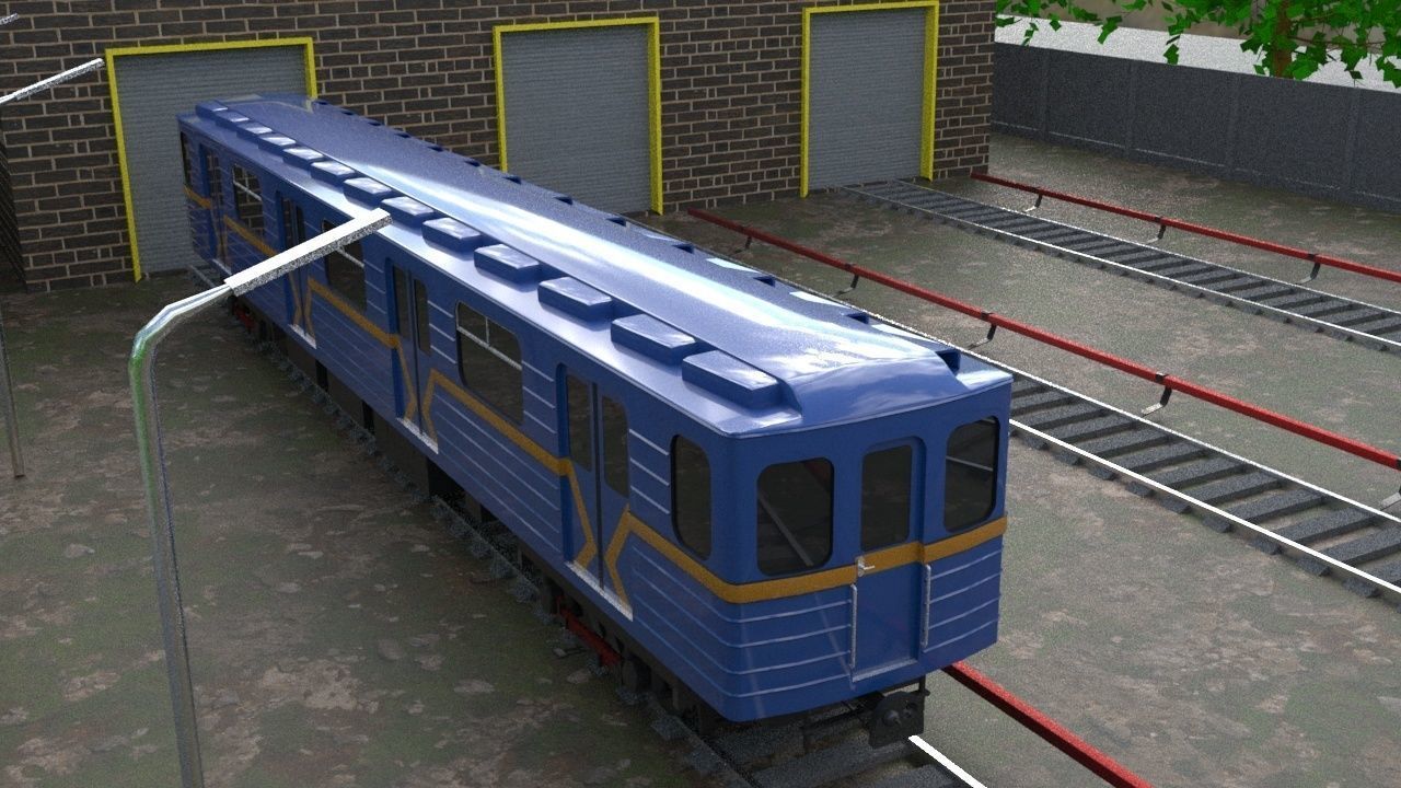 3D Model Collection Subway Train 81-7080 1st Generation Low VR / AR ...