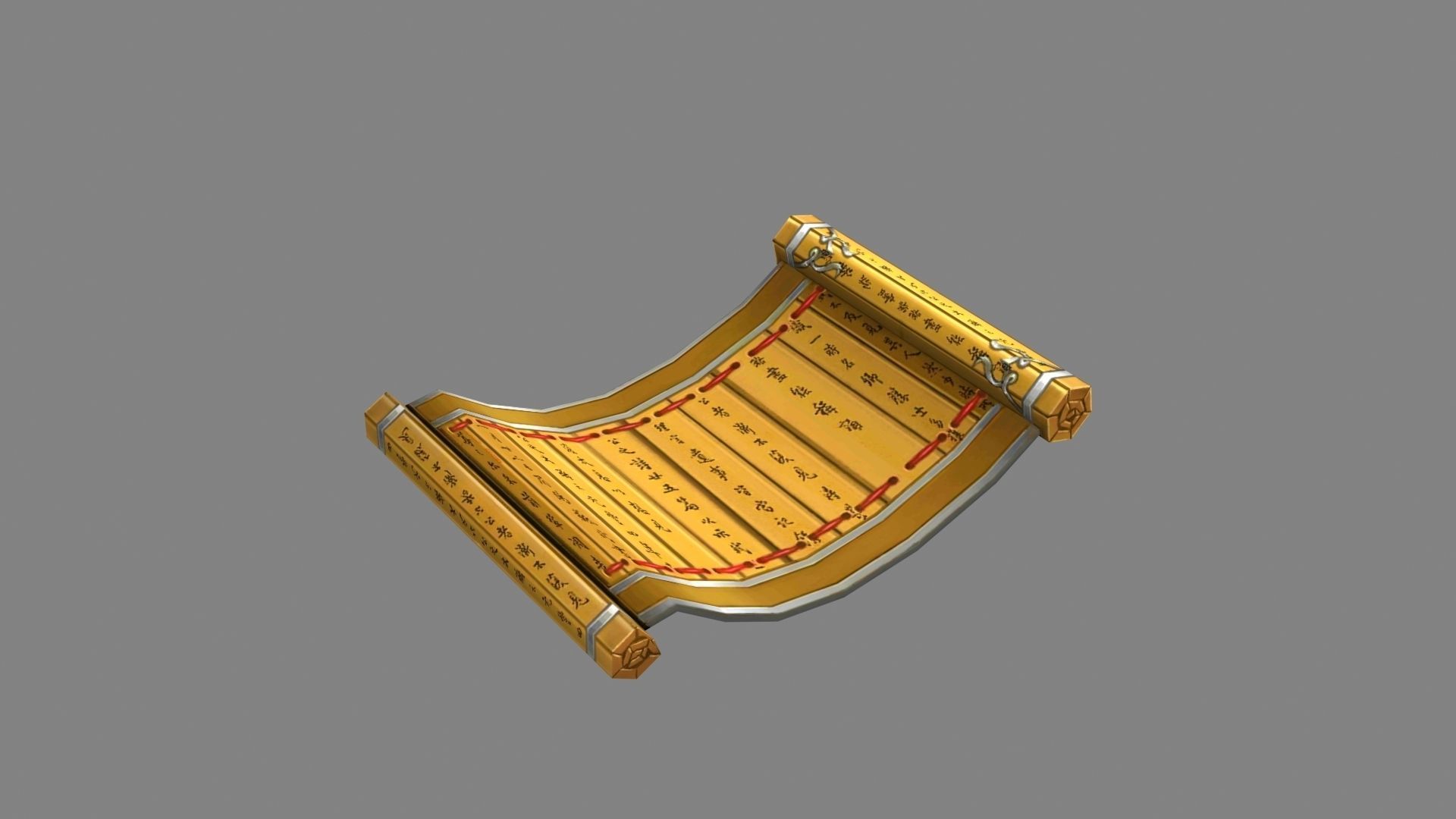 3D model Ancient Chinese bamboo scrolls - 3 VR / AR / low-poly | CGTrader