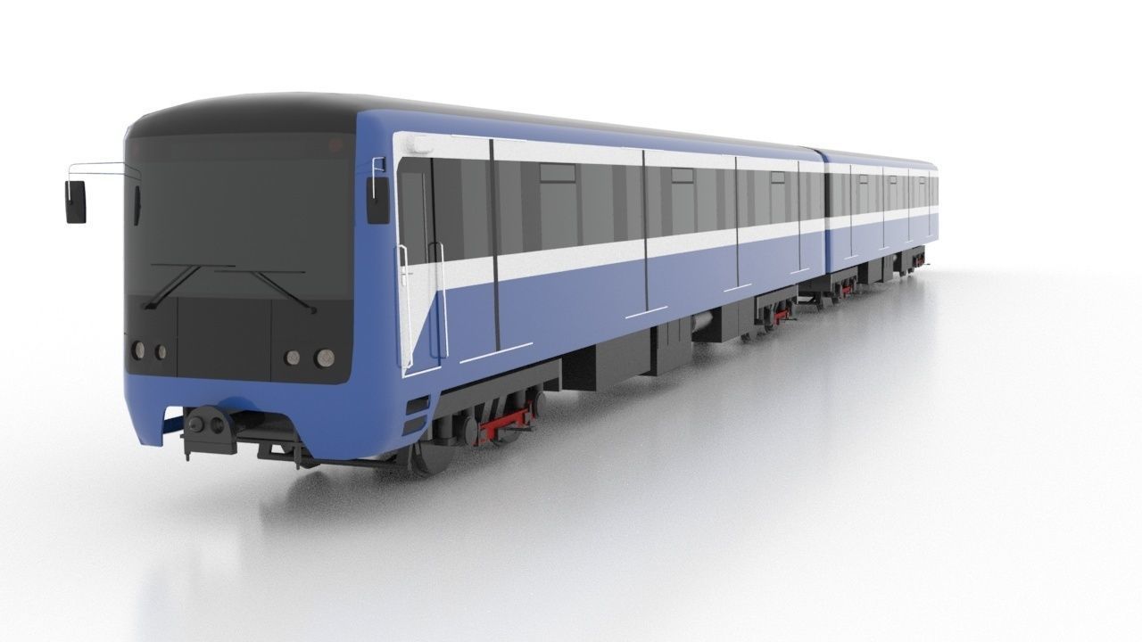 3D Model Collection Subway Train 81-7021 2nd Generation Low VR / AR ...