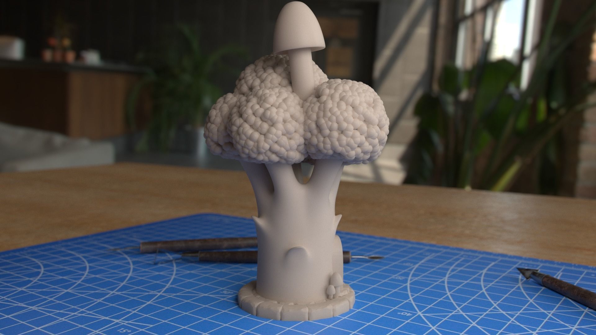 Broccoli House 3D model 3D printable | CGTrader
