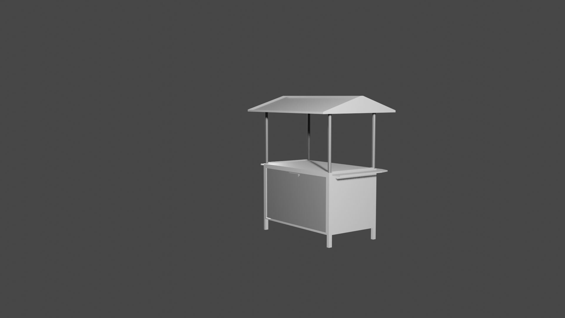 Food stall - 3D Model 3D model | CGTrader
