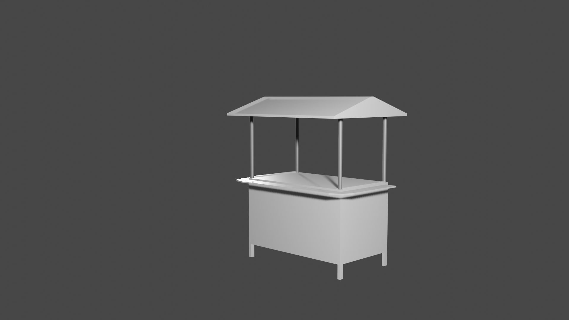 Food stall - 3D Model 3D model | CGTrader