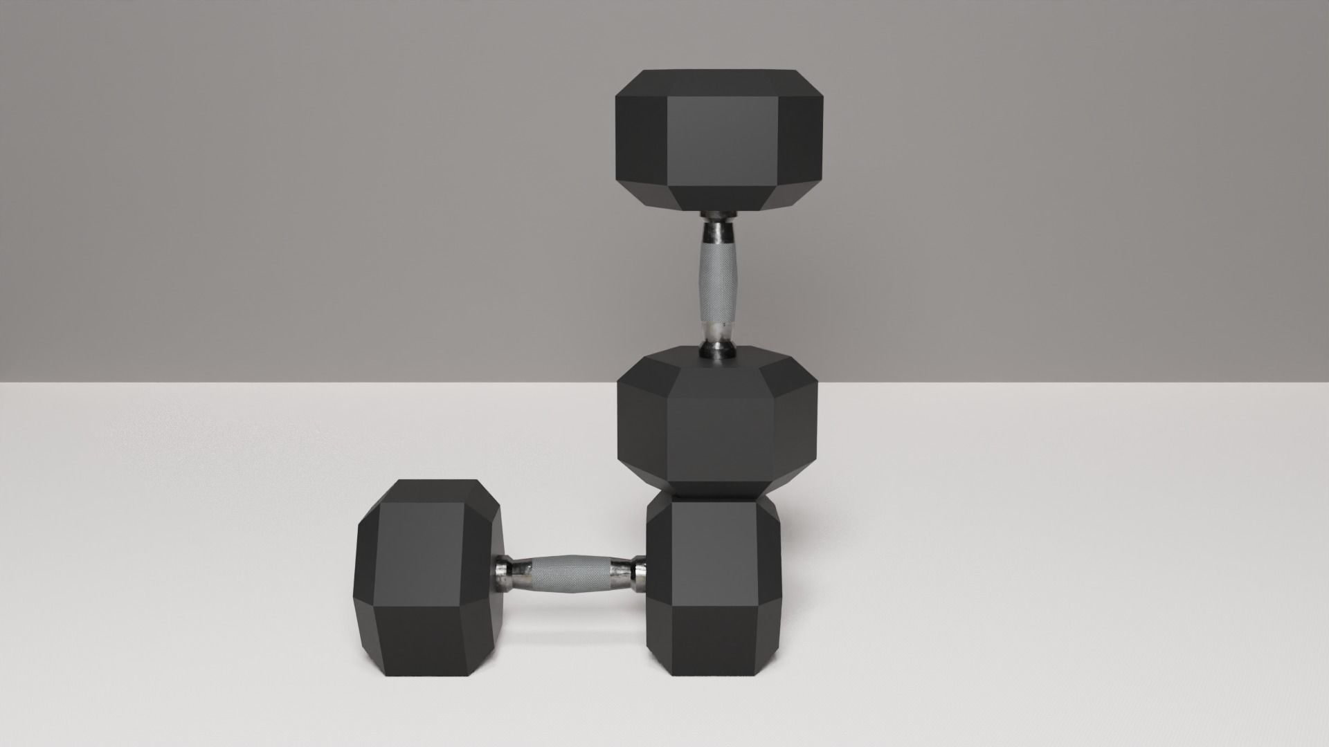 classic gym dumbbell 3D model | CGTrader
