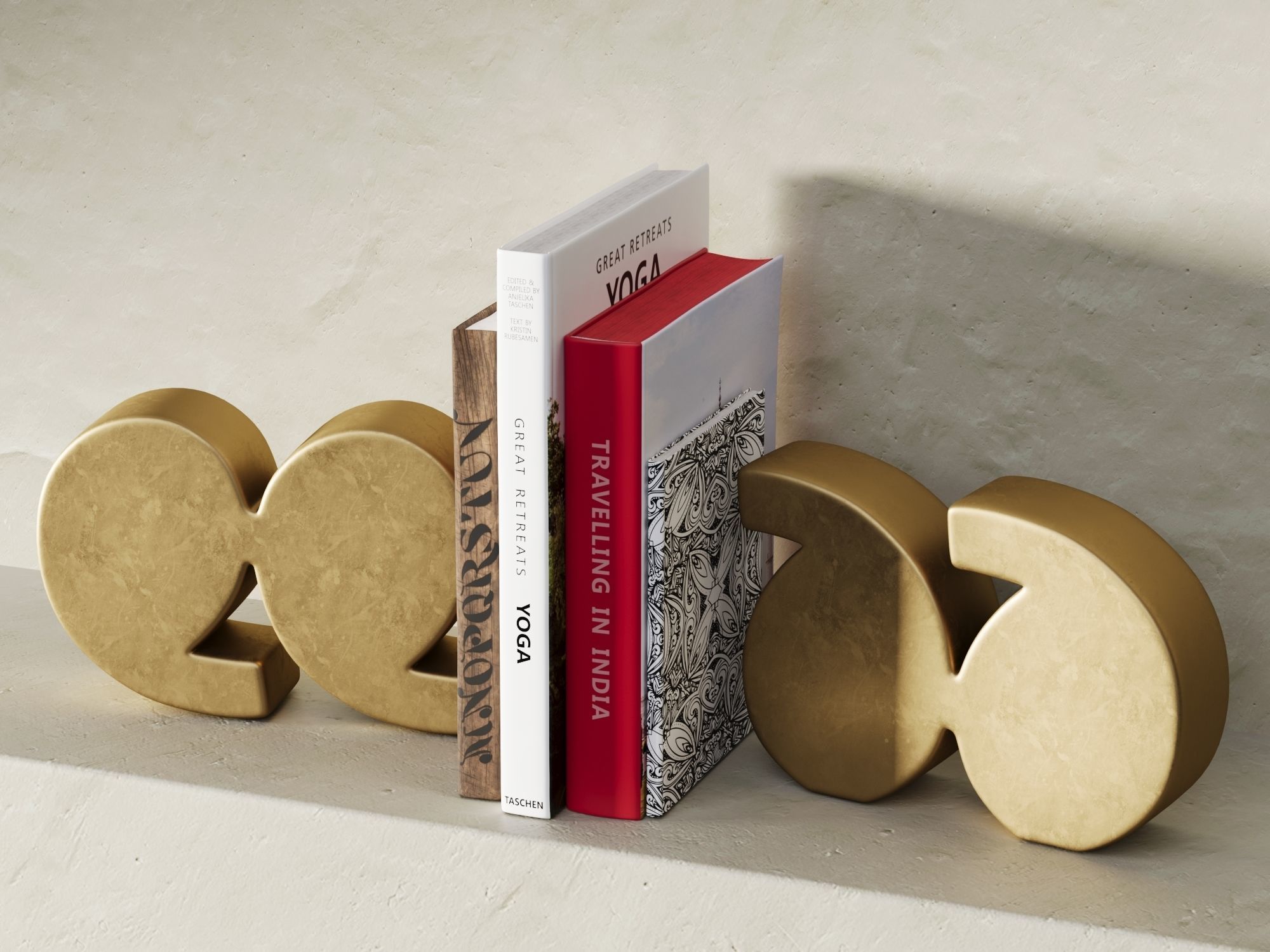 Quotation Marks Bookends 3D model | CGTrader