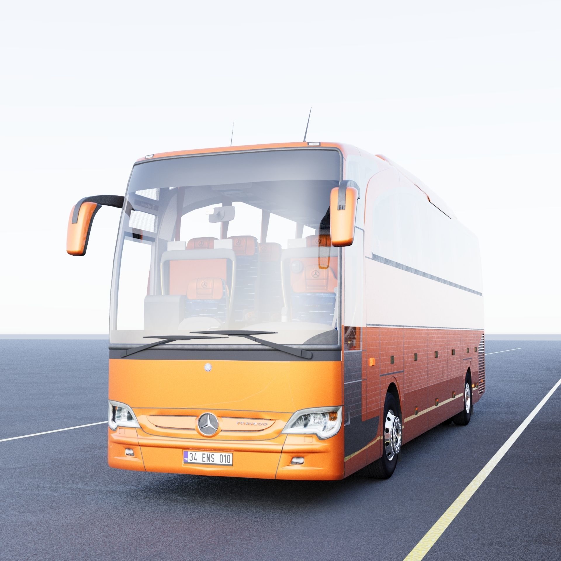 3D model Mercedes - Benz Travego 15 SHD VR / AR / low-poly | CGTrader