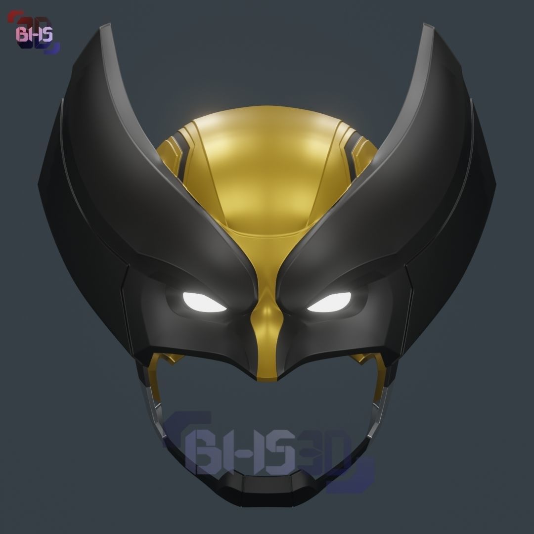 Wolverine SF Helmet 3D 3D model 3D printable | CGTrader
