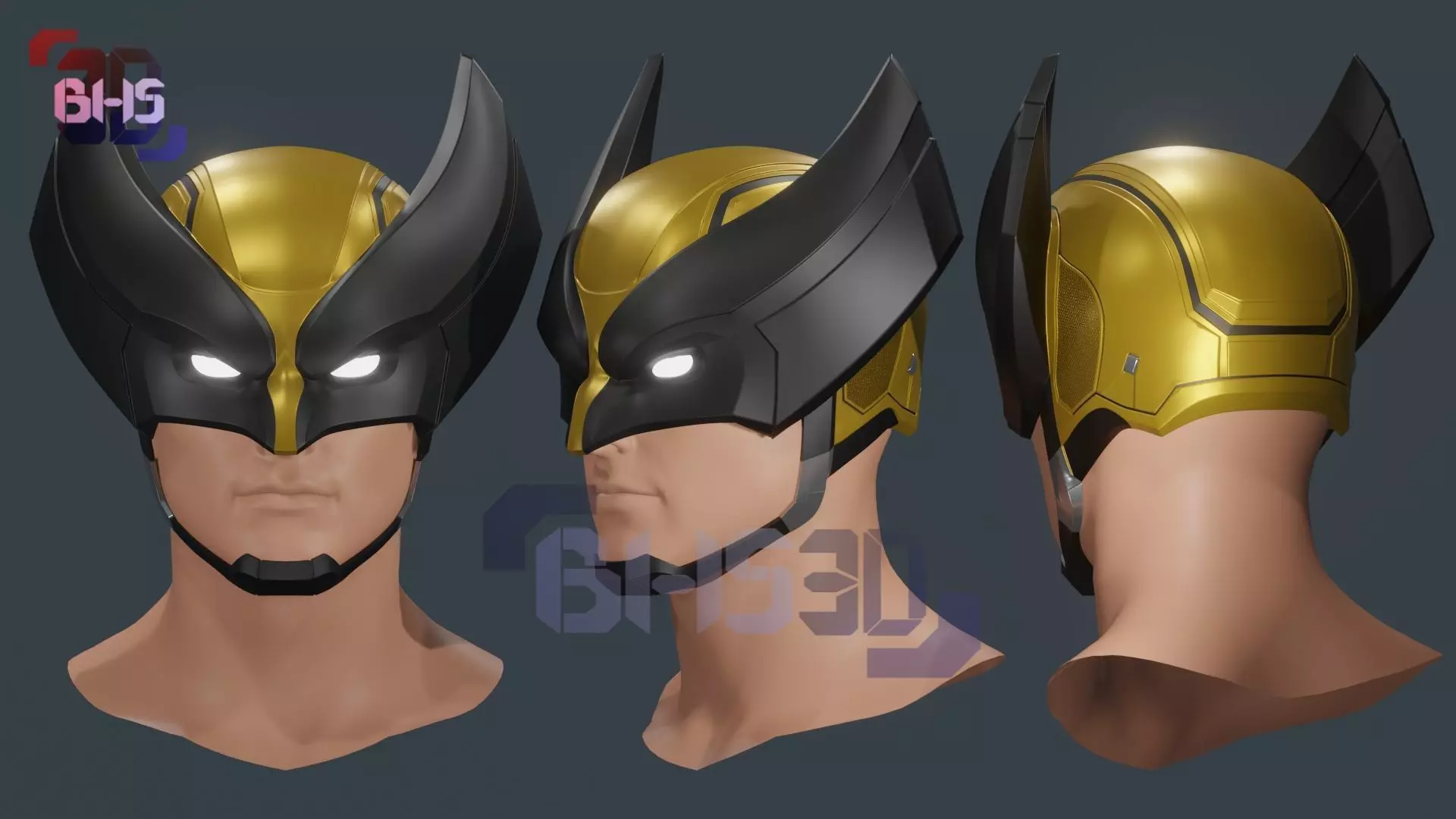Wolverine SF Helmet 3D 3D model 3D printable | CGTrader