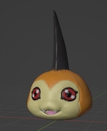 tsunomon free 3D model 3D printable | CGTrader