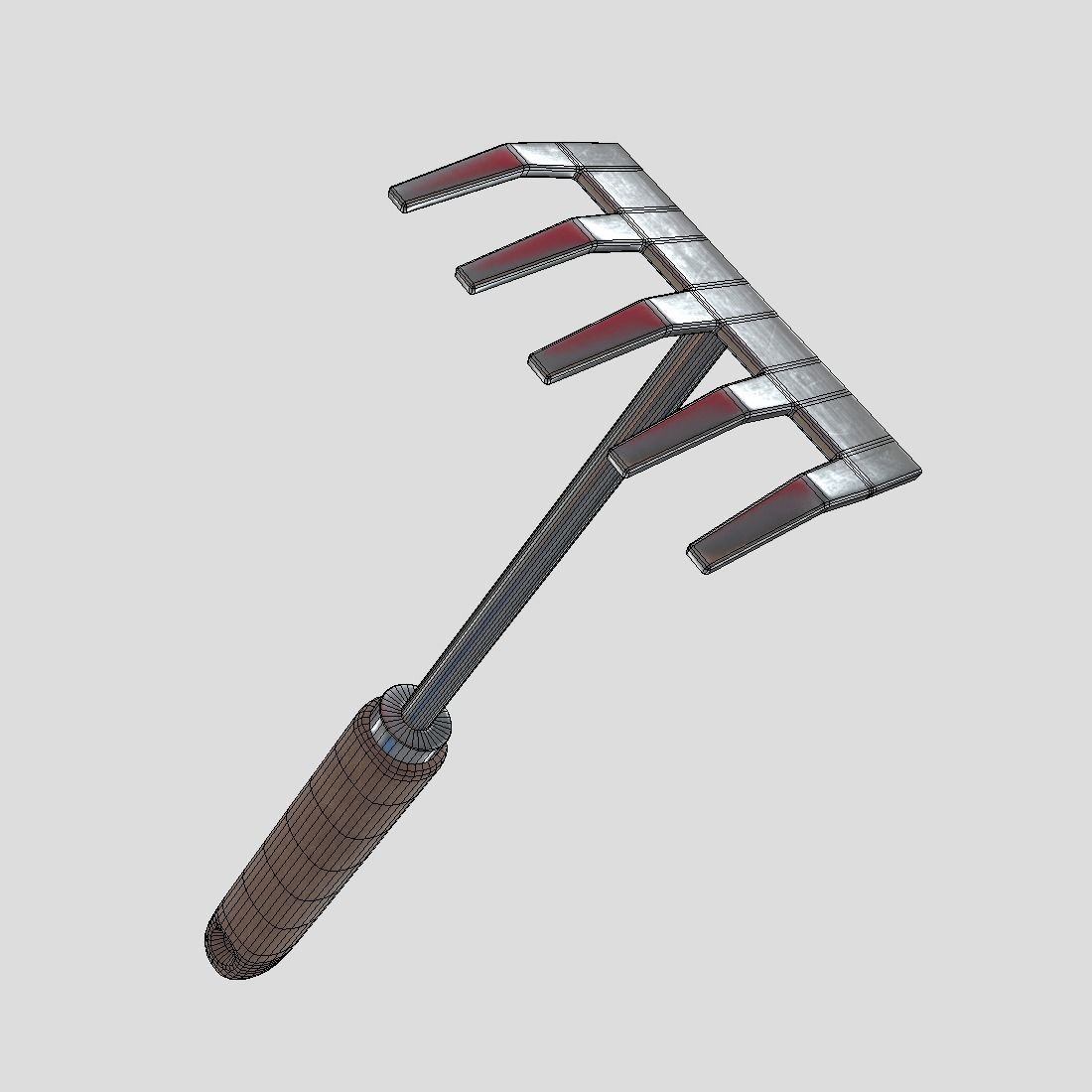 CC0 - Hand Rake free VR / AR / low-poly 3D model | CGTrader