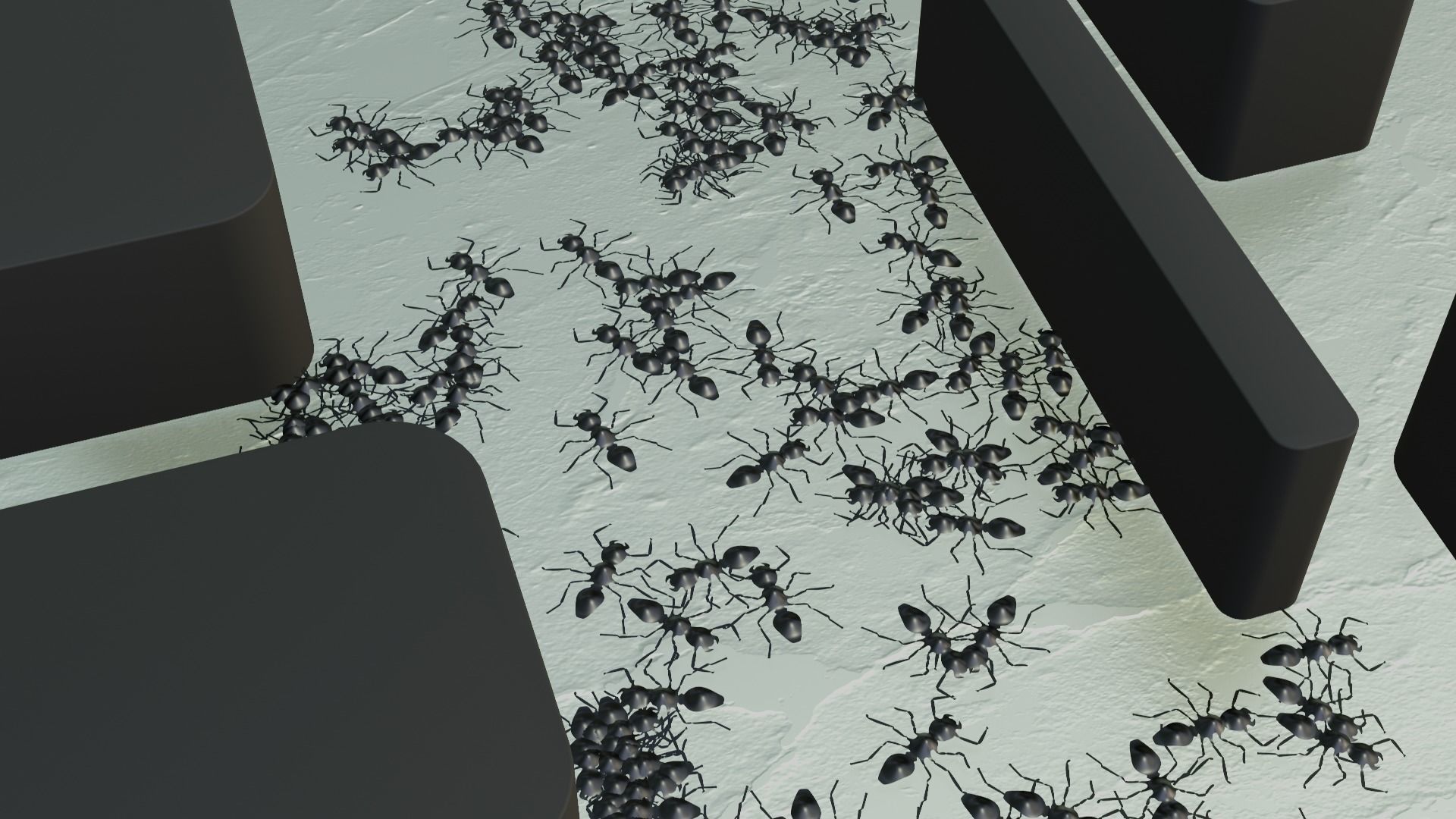 The hive - Full Ant simulation setup in GeoNodes 3D model | CGTrader