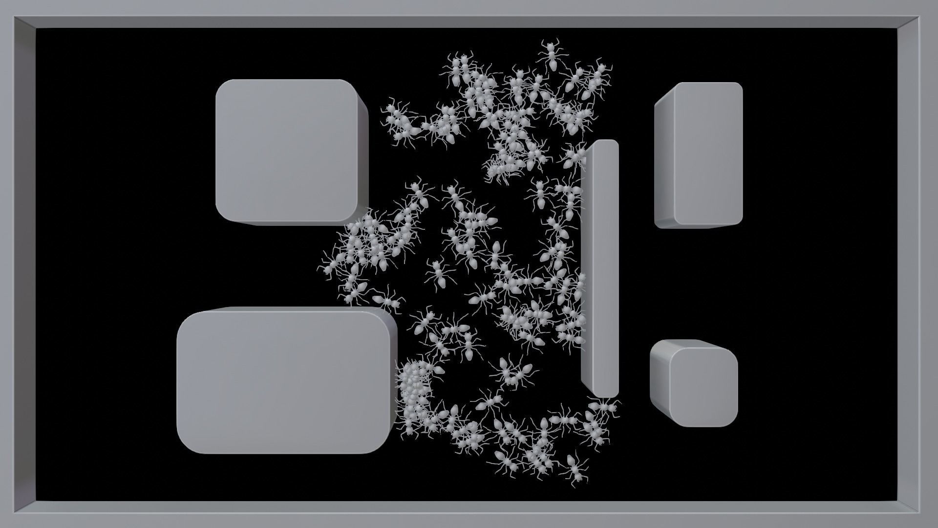 The hive - Full Ant simulation setup in GeoNodes 3D model | CGTrader