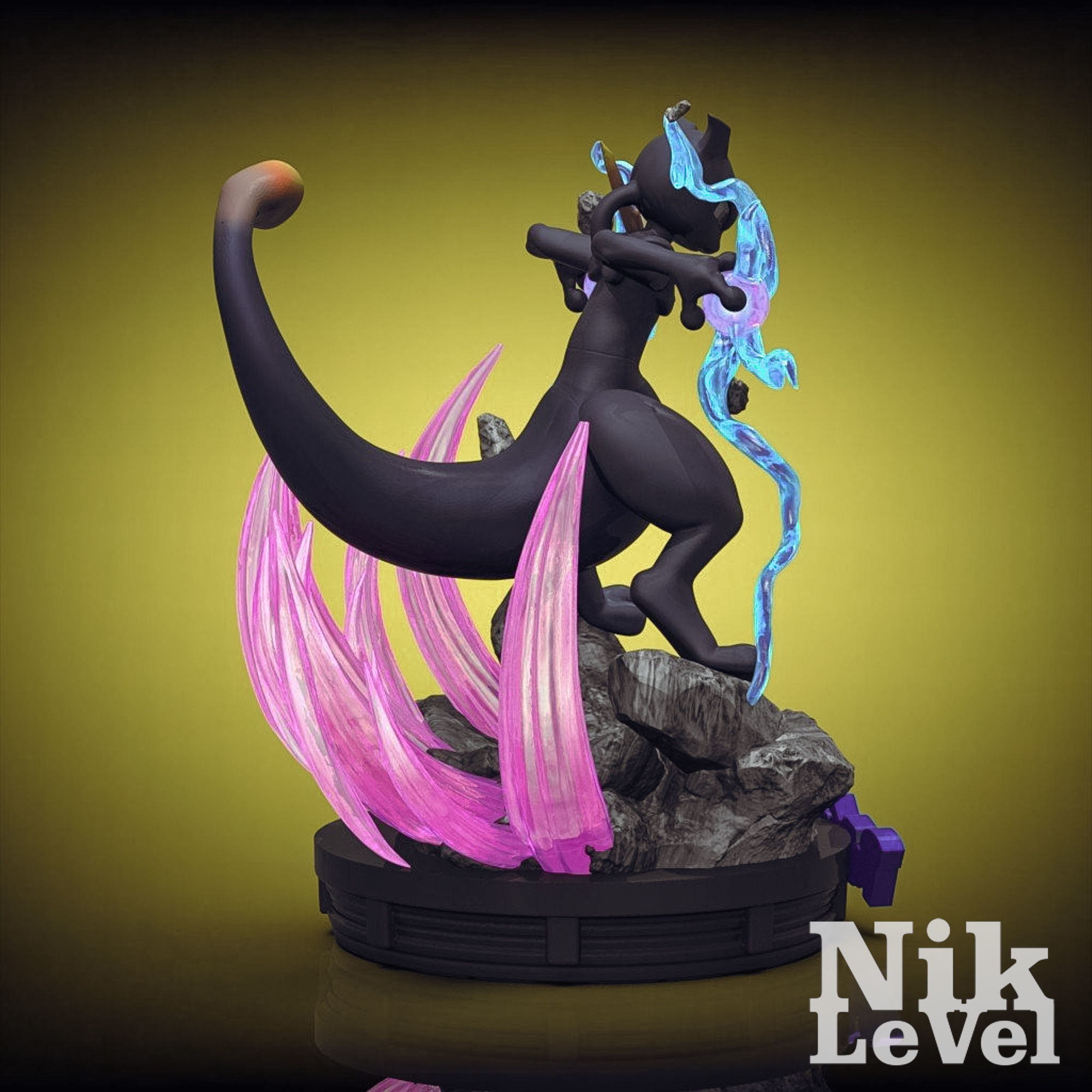 Shadow Mewtwo Pokemon 3D Printable 3D model 3D printable | CGTrader