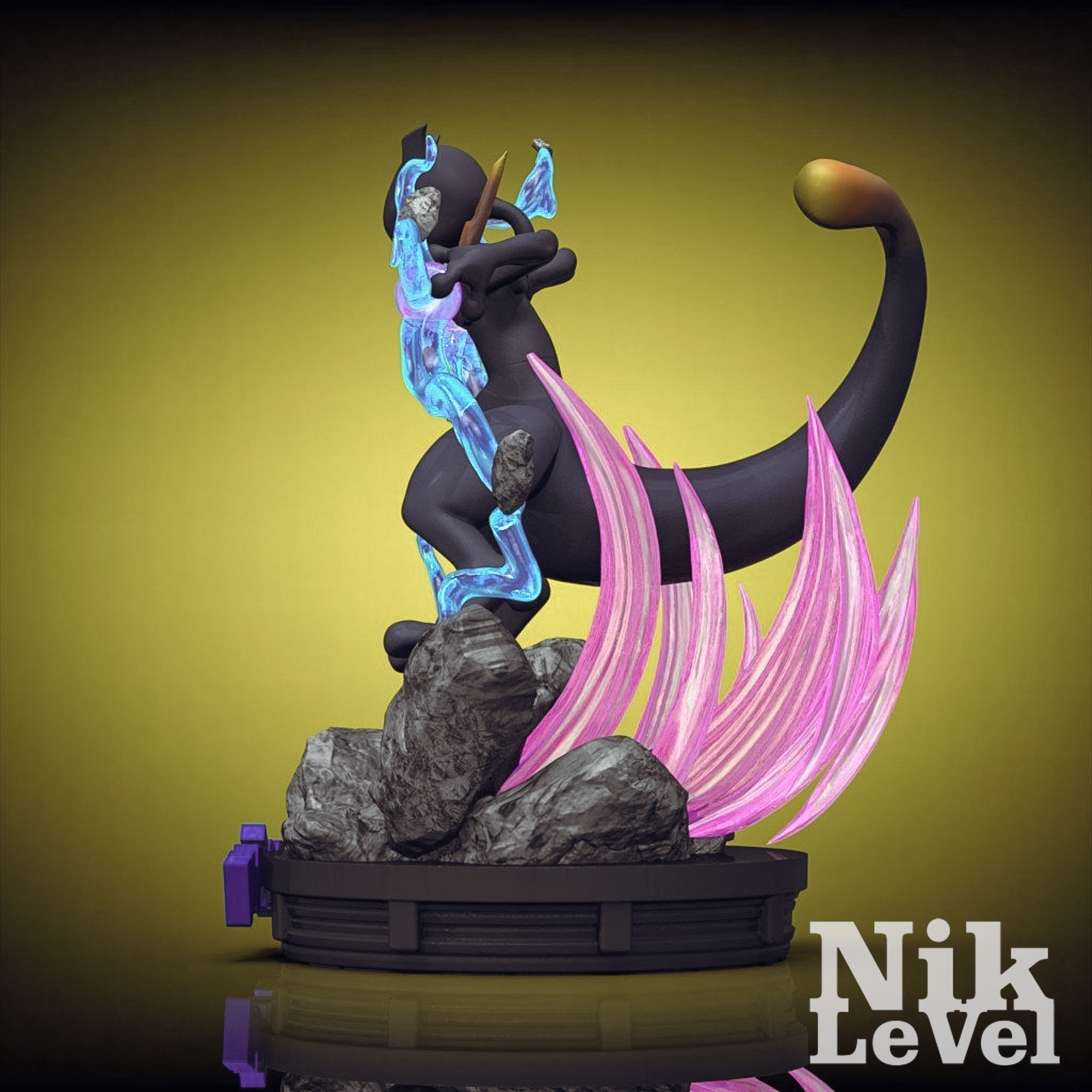 Shadow Mewtwo Pokemon 3D Printable 3D model 3D printable | CGTrader