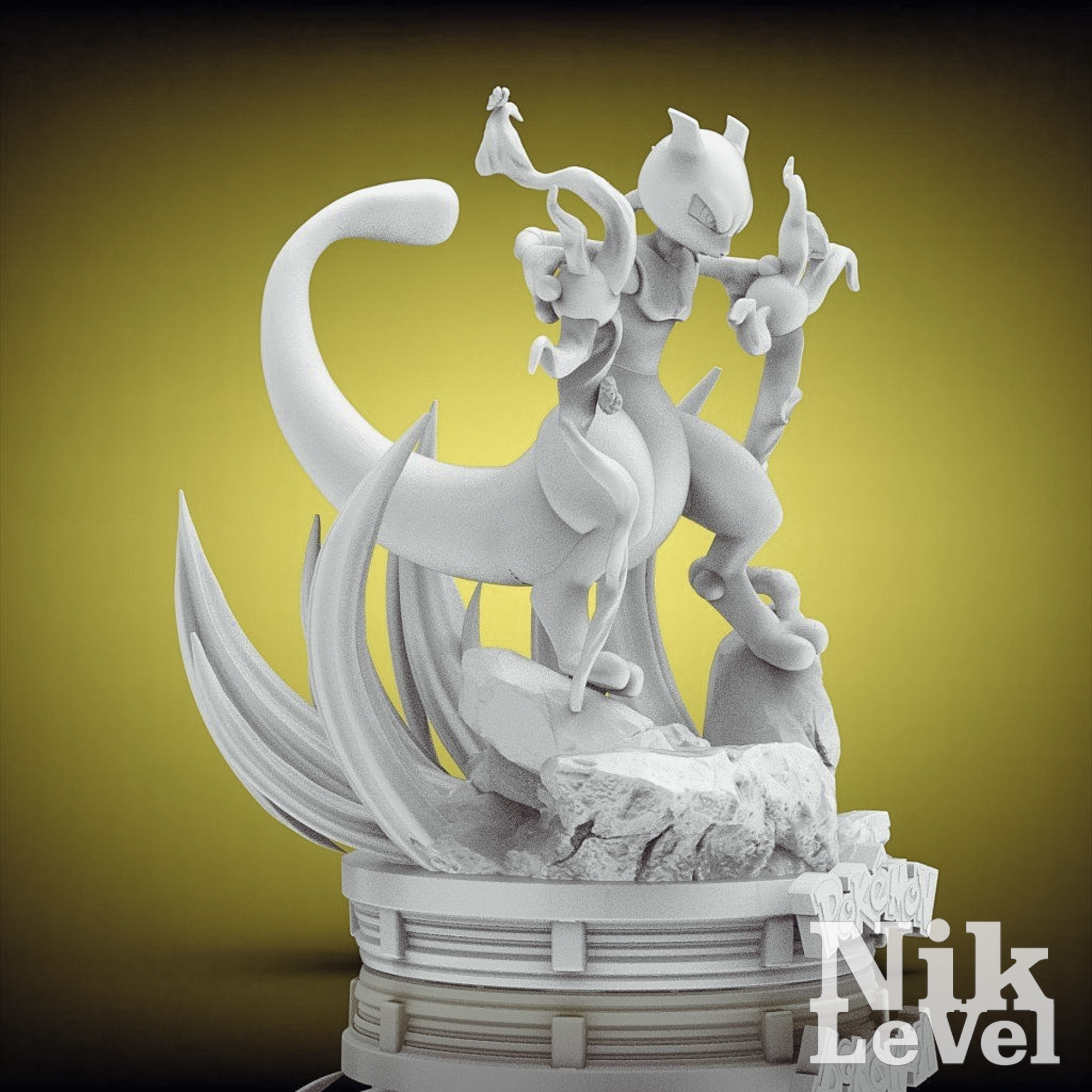 Shadow Mewtwo Pokemon 3D Printable 3D model 3D printable | CGTrader