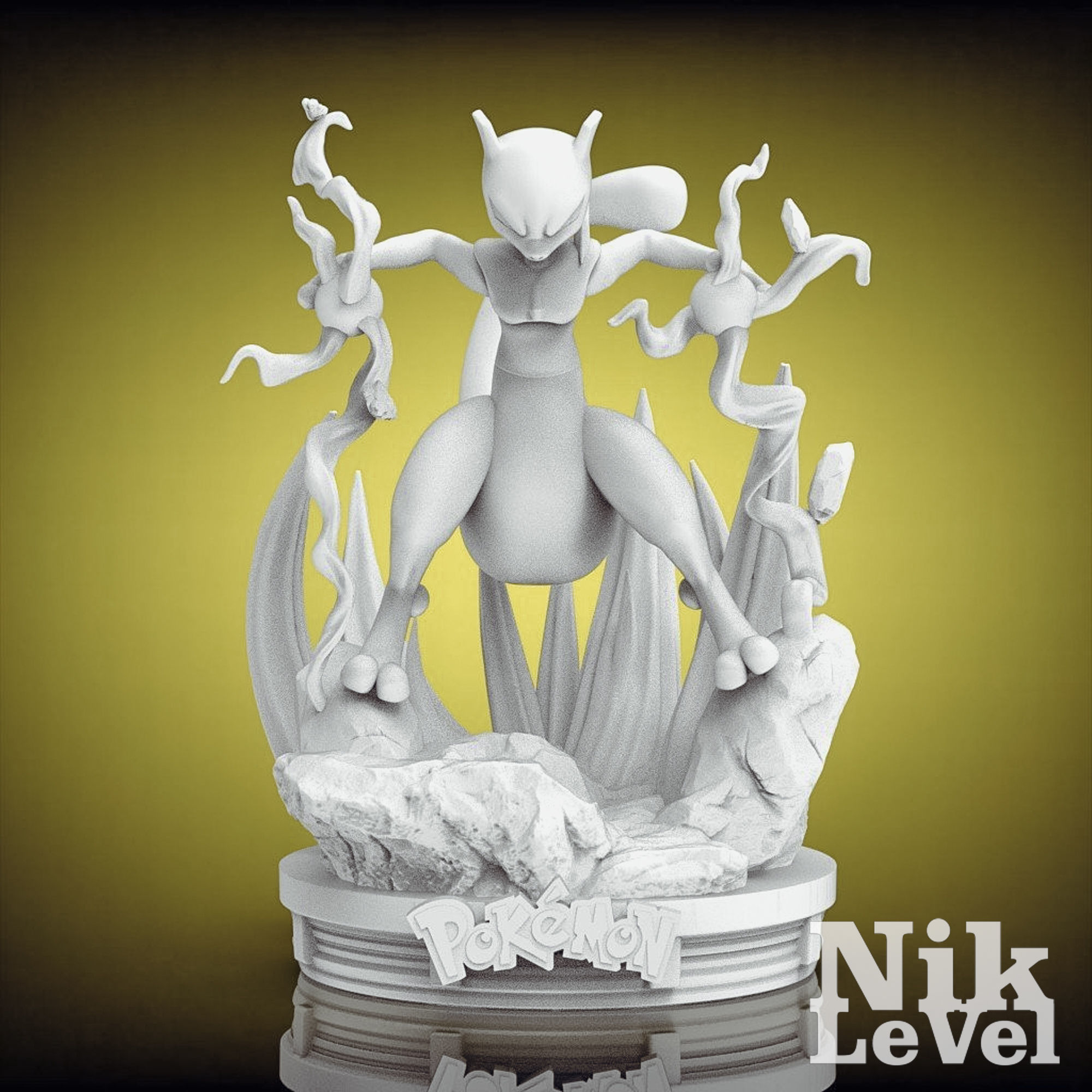 Shadow Mewtwo Pokemon 3D Printable 3D model 3D printable | CGTrader